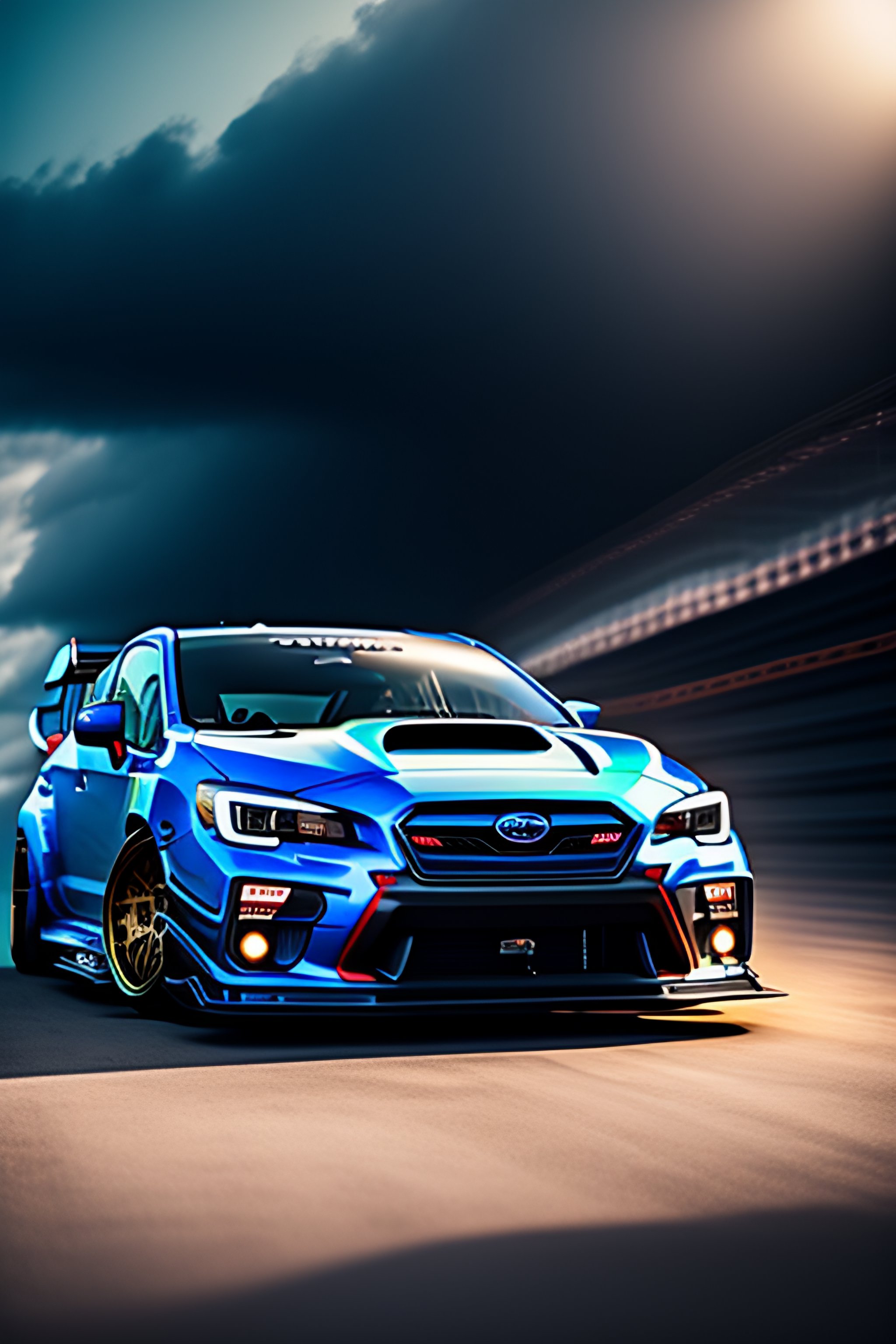 Lexica - Subaru wrx sti cyberpunk style