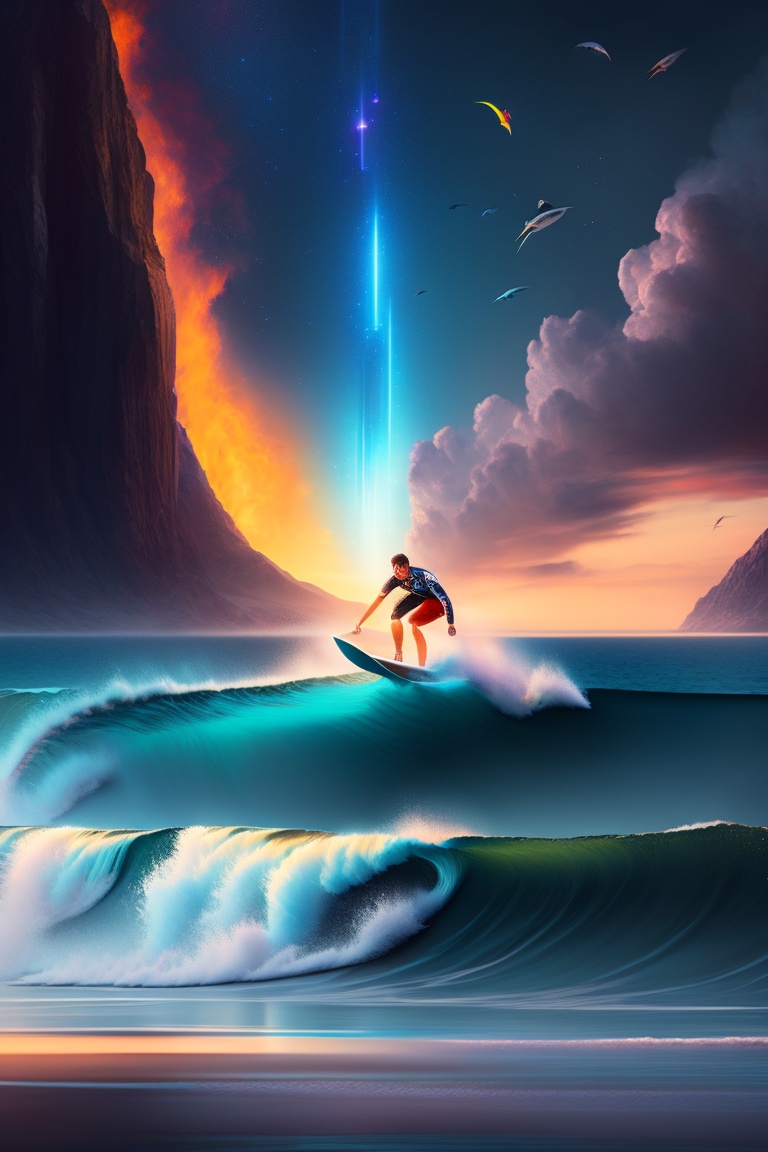 Lexica - ((andrew tate)) on a surfing movie poster, epic masterpiece ...