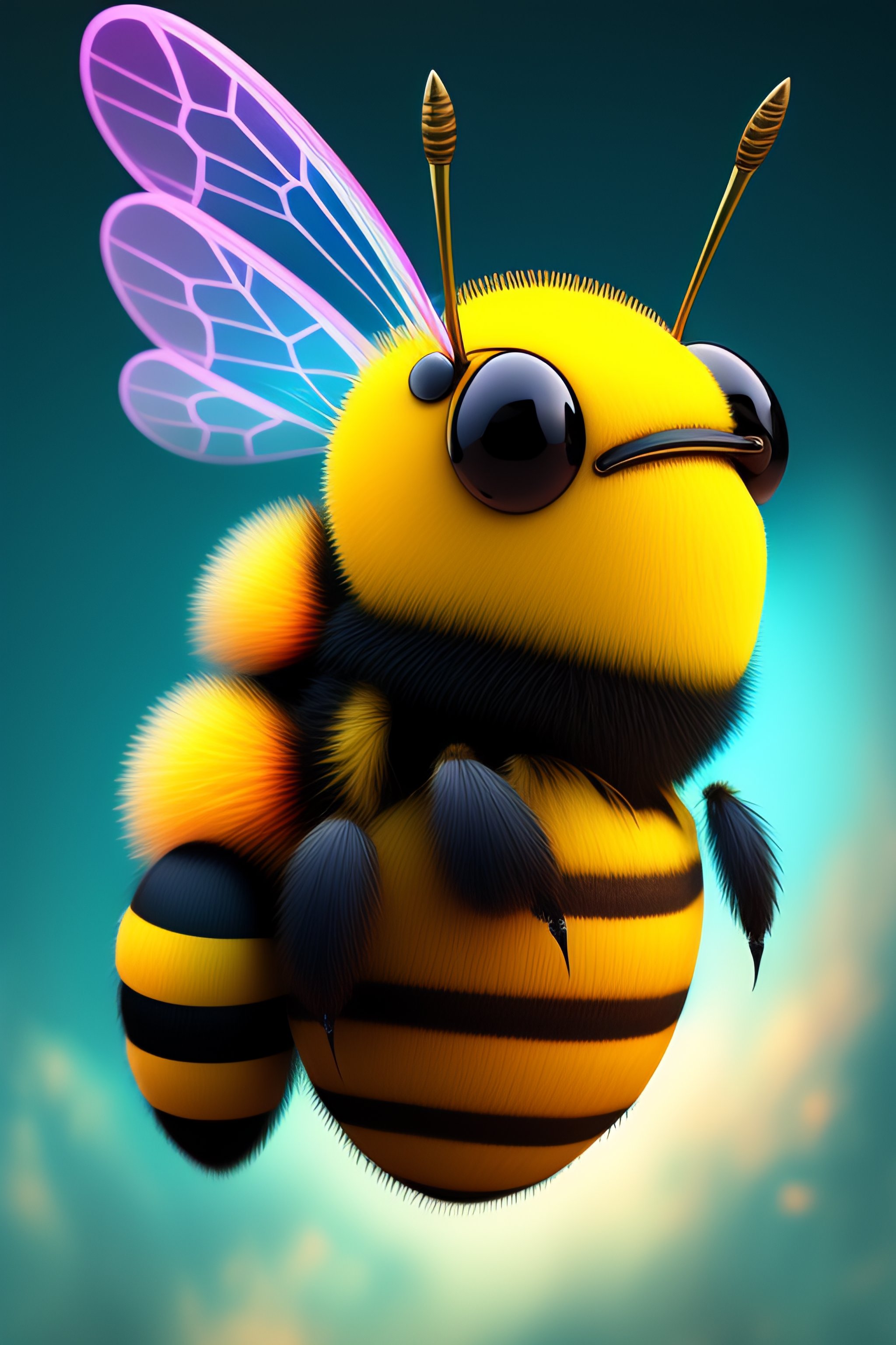 Lexica - Angry bee with a weapon