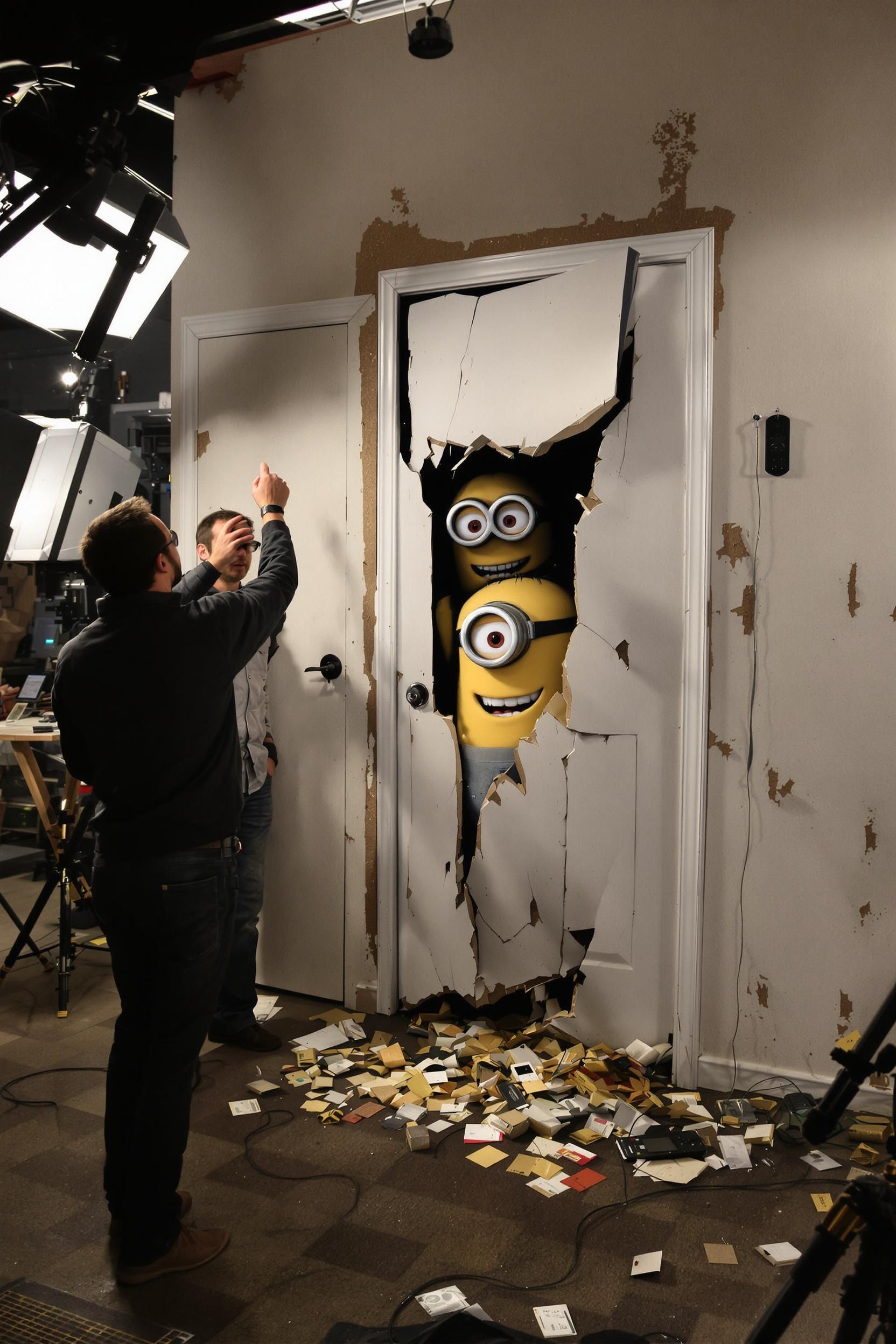 Lexica - A filmset photograph of a Minion (from Despicable Me & Minions ...