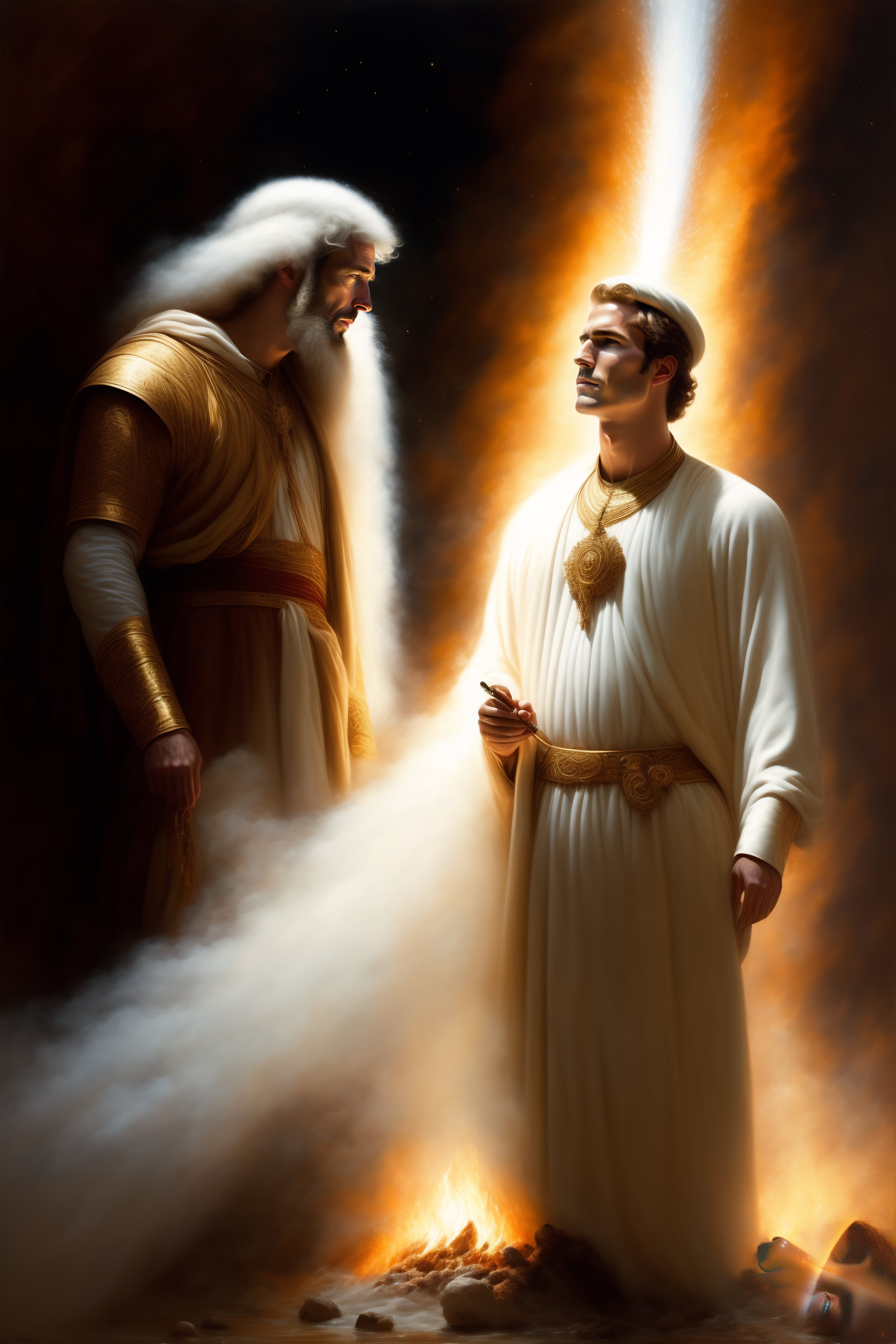 Lexica - White man turns into god