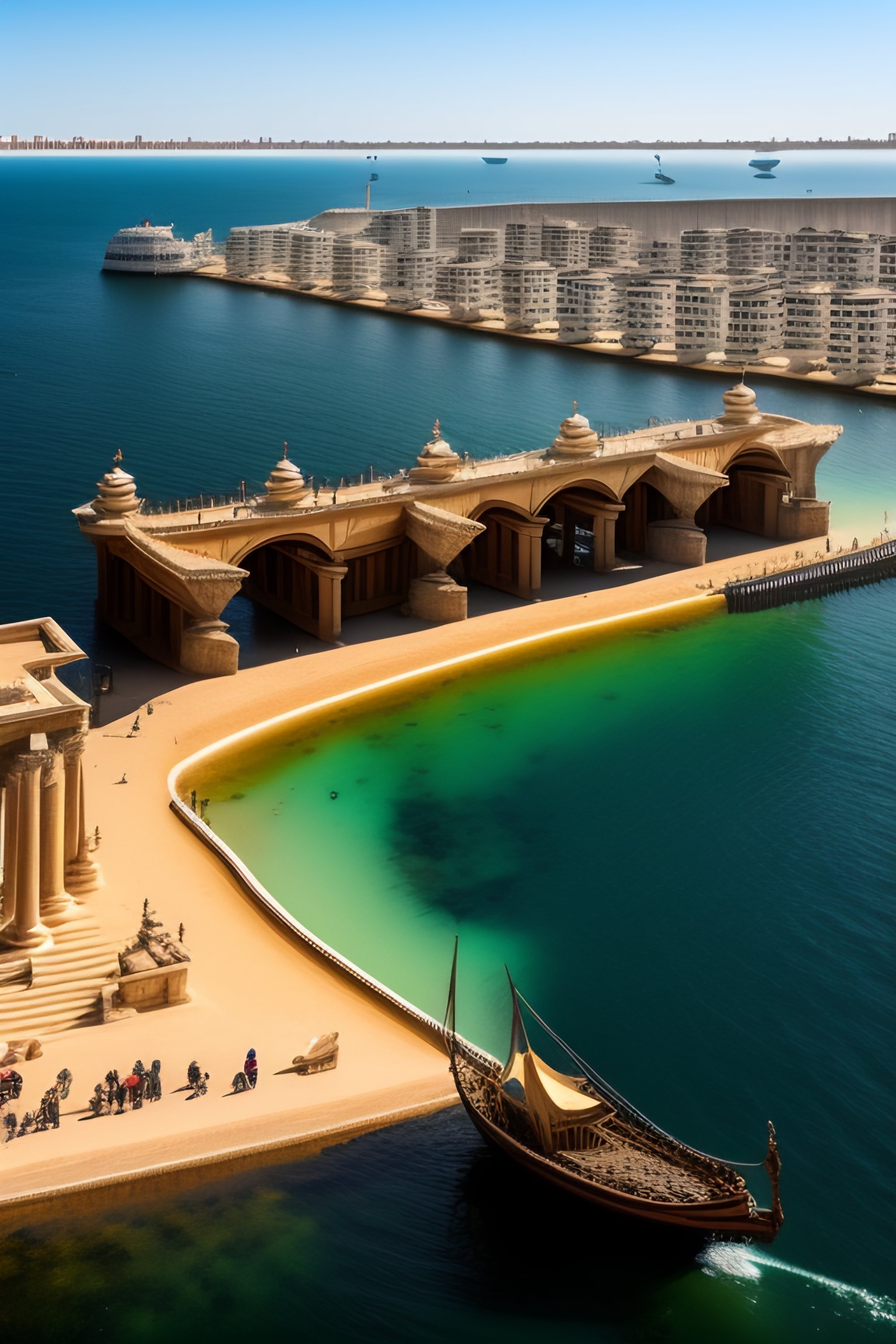 Lexica - Roman fleet on the shores of alexandria