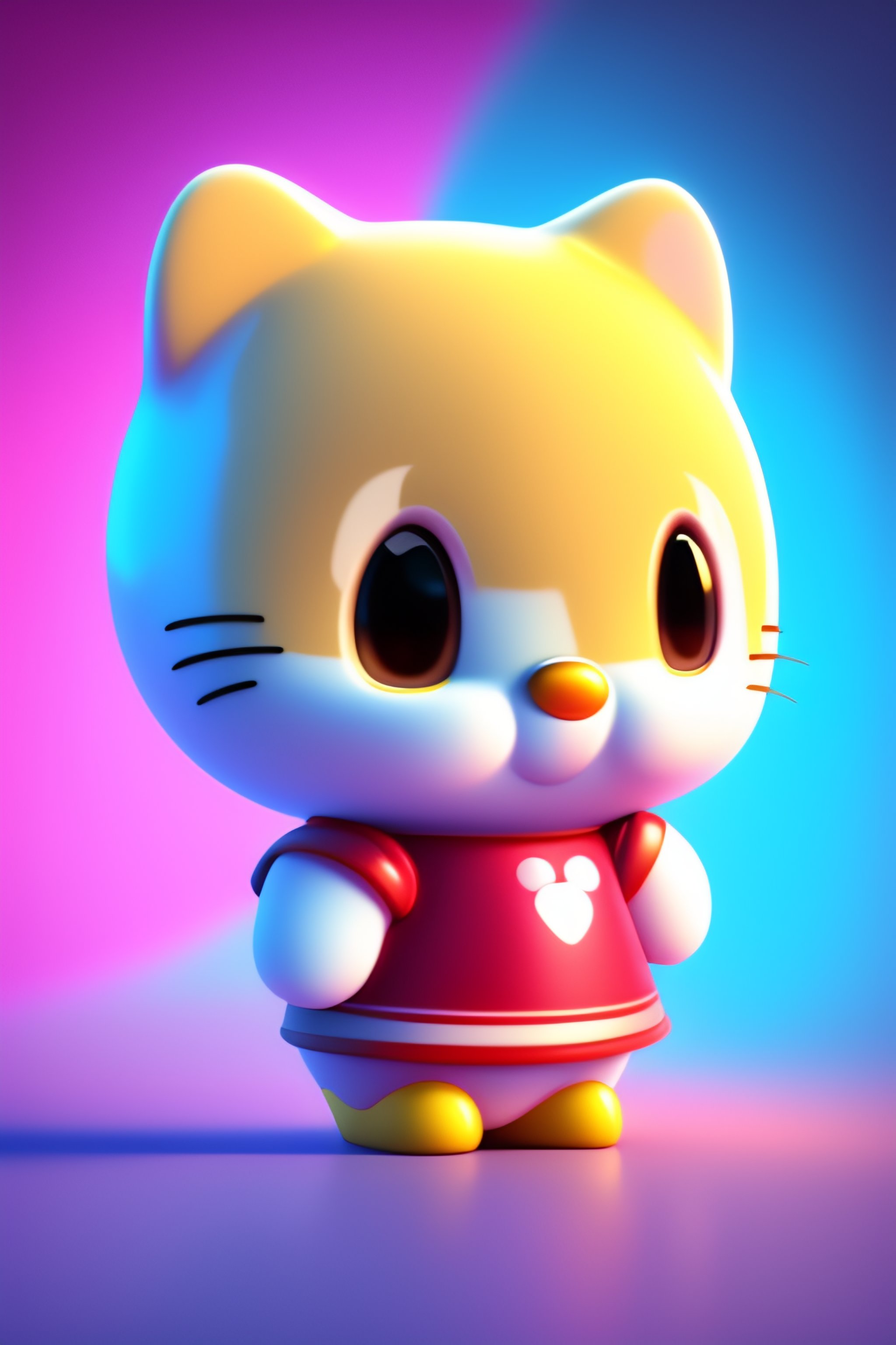 Lexica - Happy cute Hello kitty cartoon character in old Disney style ...