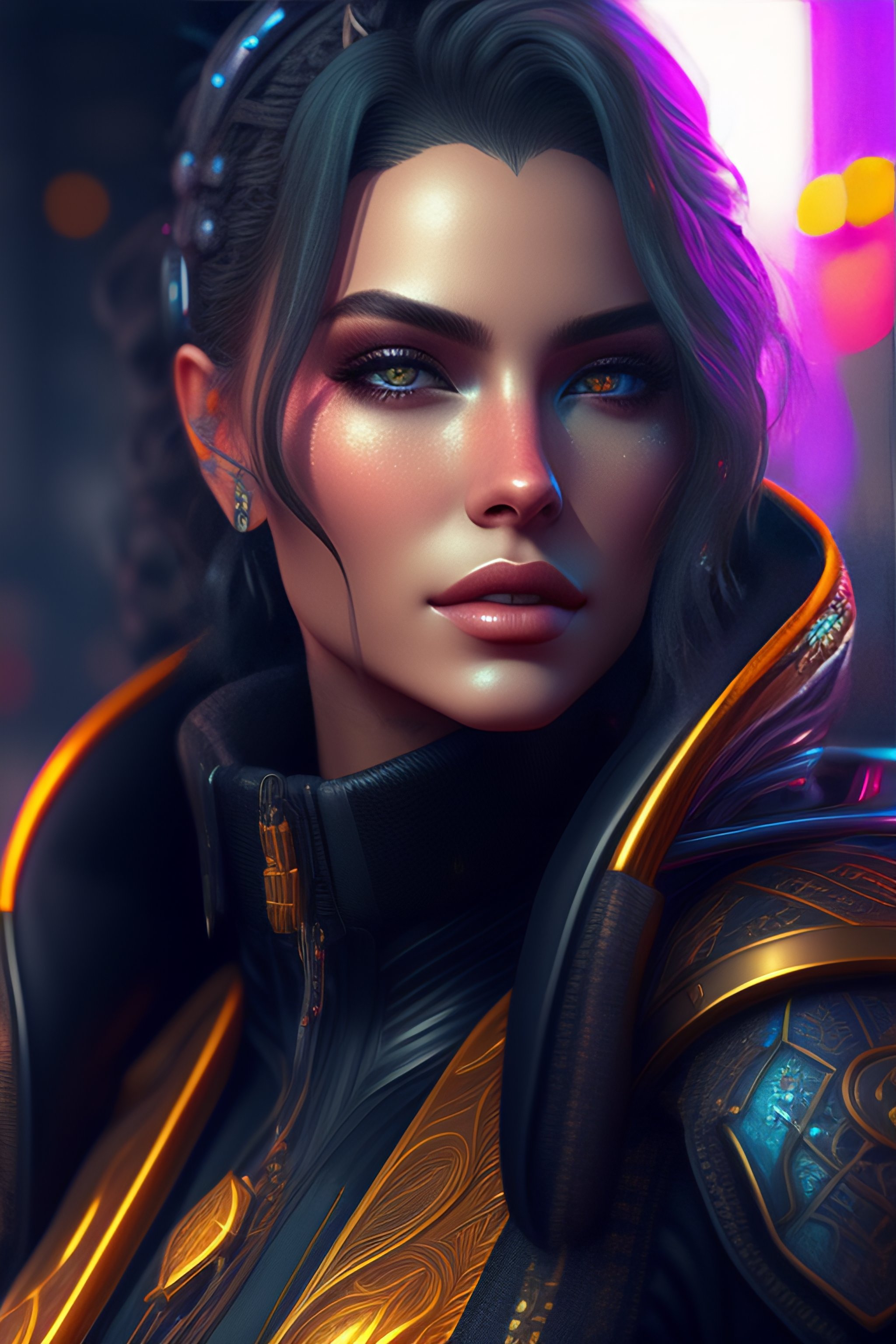 Lexica - Ultra beatiful girl cyberpunk style, hyperdetailed intricately ...