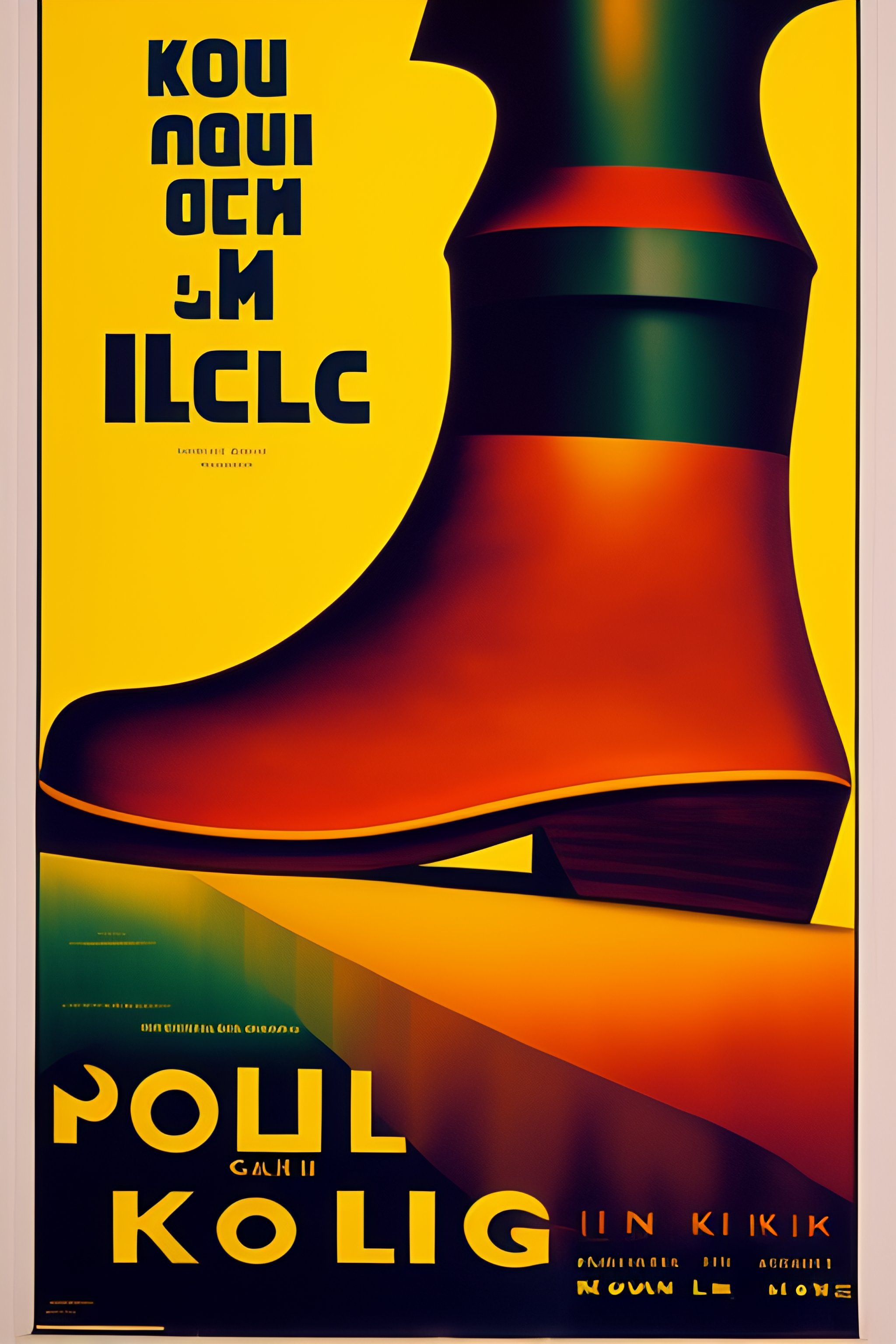 Lexica - A movie poster the golden clogs made by paul klee