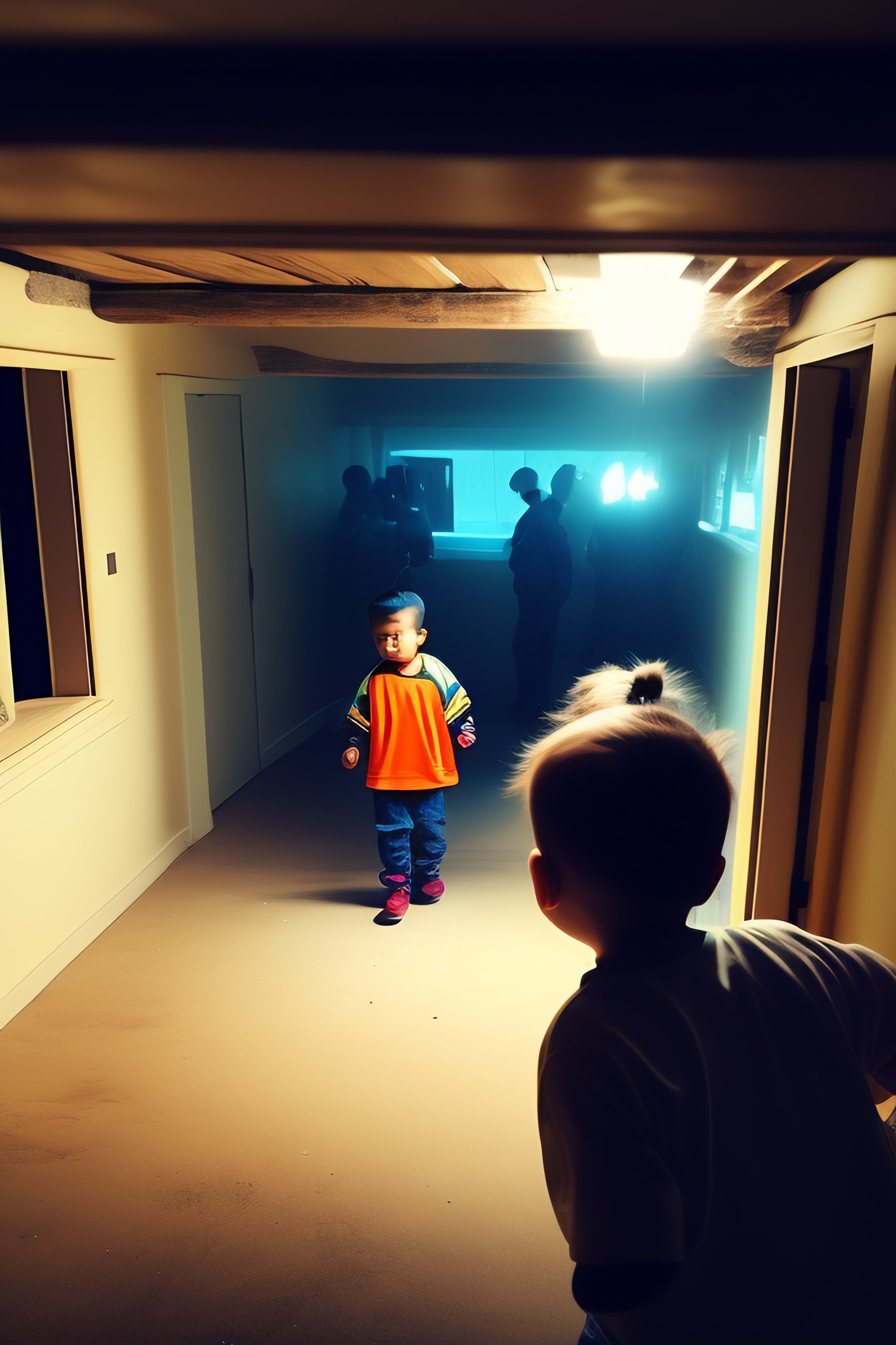 Lexica - Human friends playing in the basement