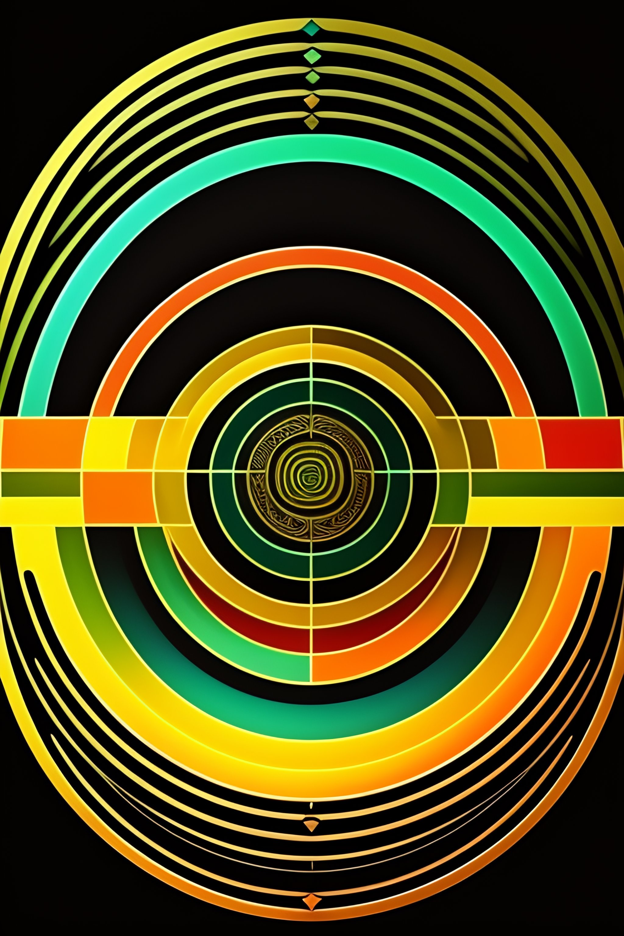 Lexica - A simple two coloured round circle and lines crossing ...