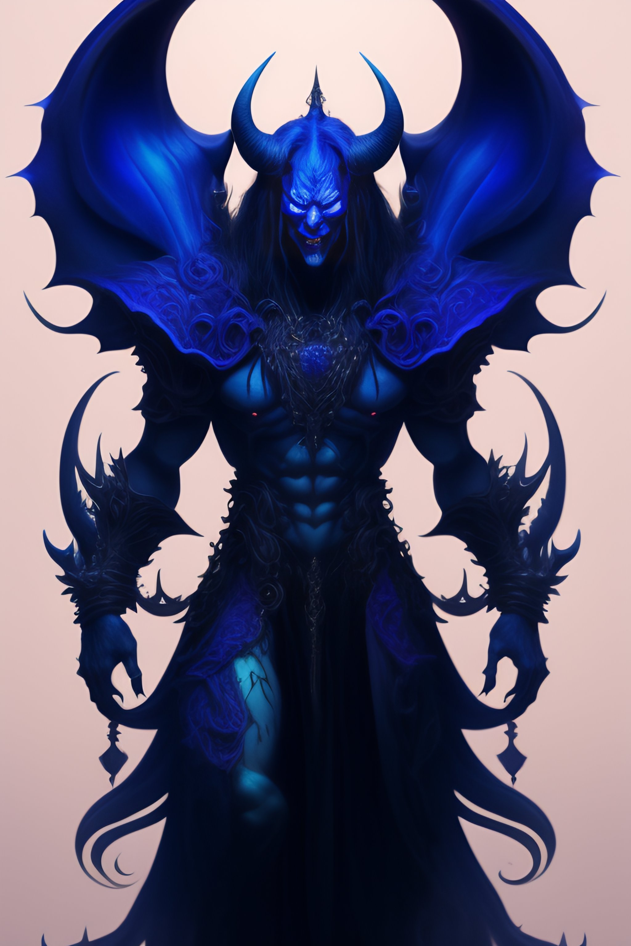 Lexica - Fullbody creature concept demon of envy looks like a hunched ...