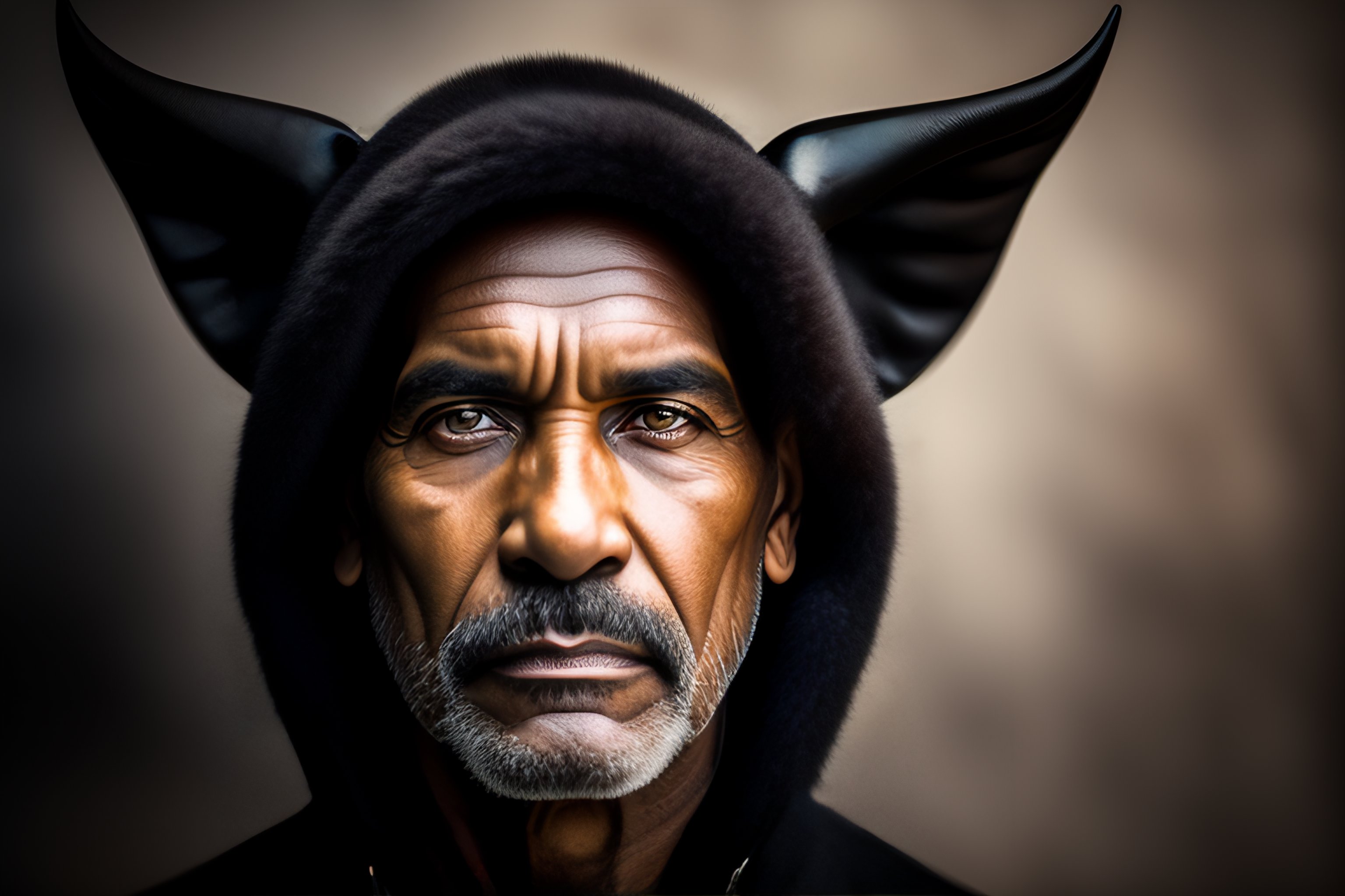 Lexica - Photo of demon steve buchemy, round ears, full body portrait ...