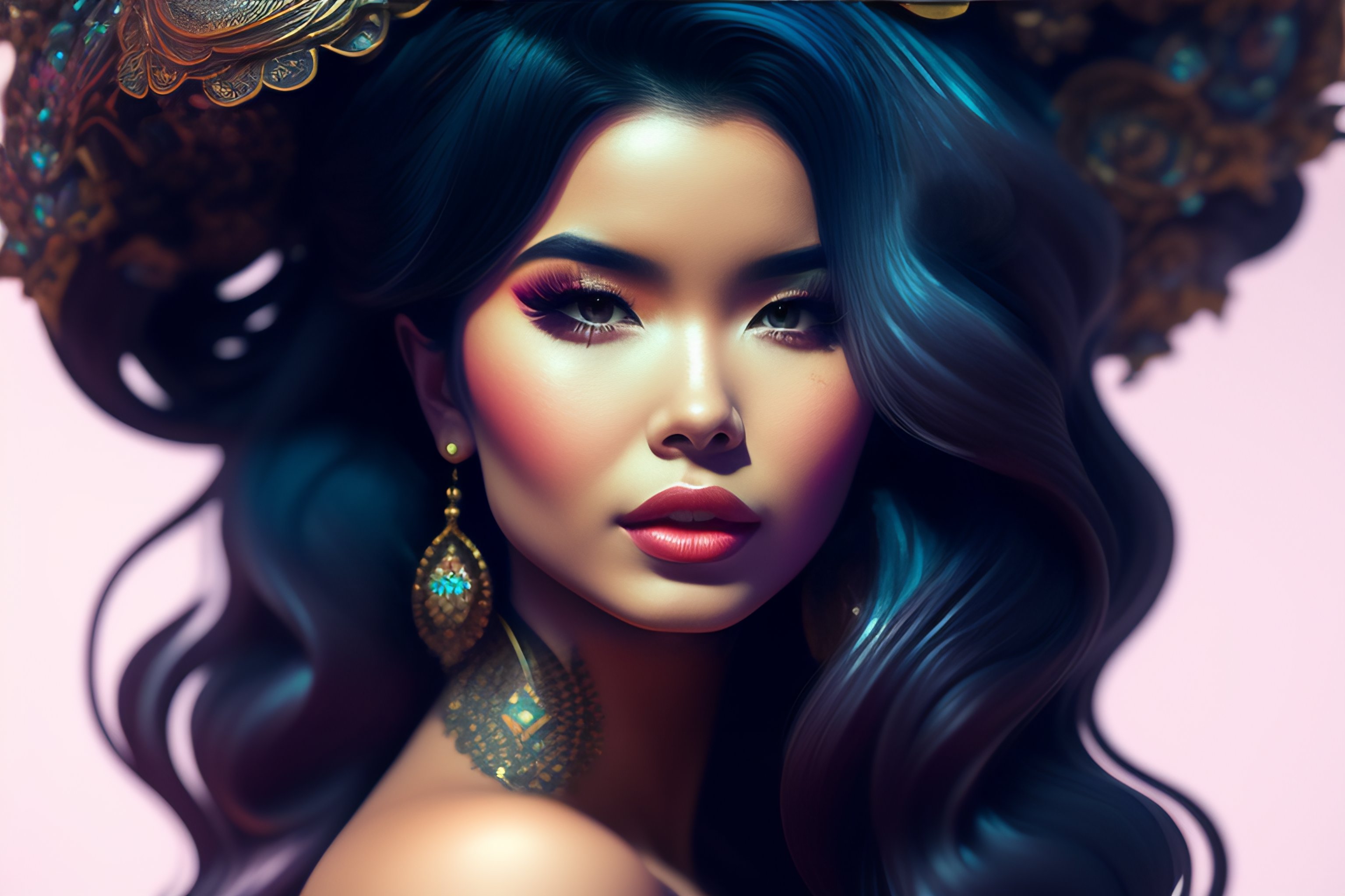 Lexica - Demi Rose decaying in a whirlwind of souls rushing inside the ...