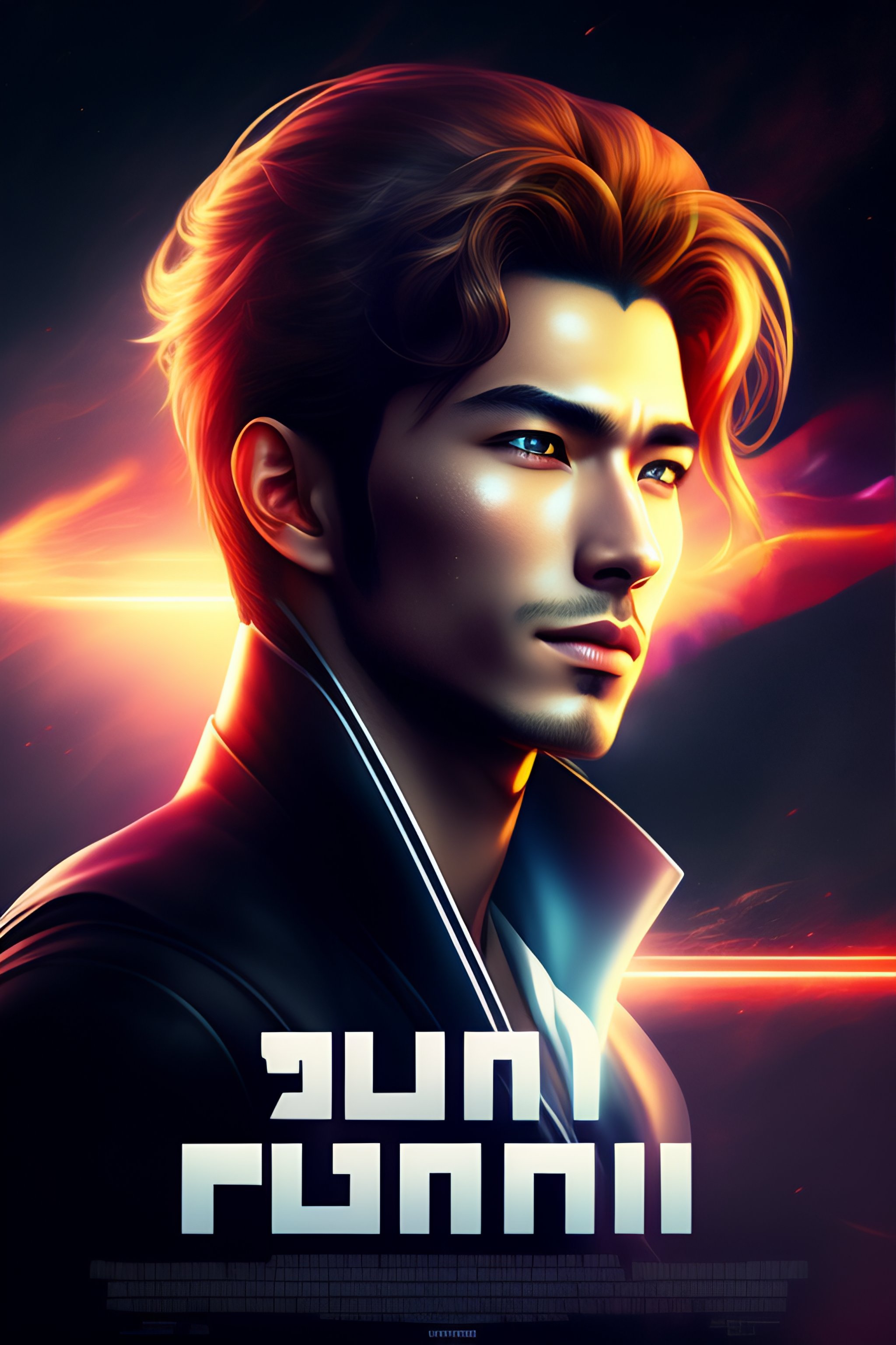 Lexica - Simple design. Portrait of a beautiful man, anime movie ...