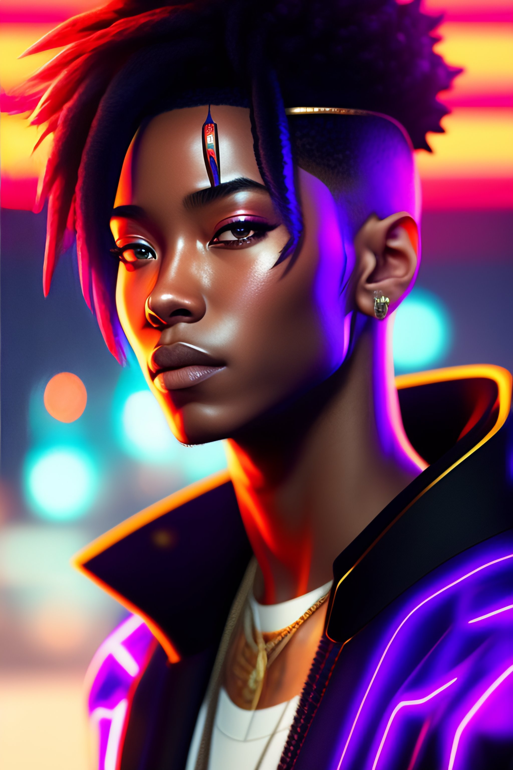 Lexica - Anime, rapper, cyberpunk 2077, Eminem