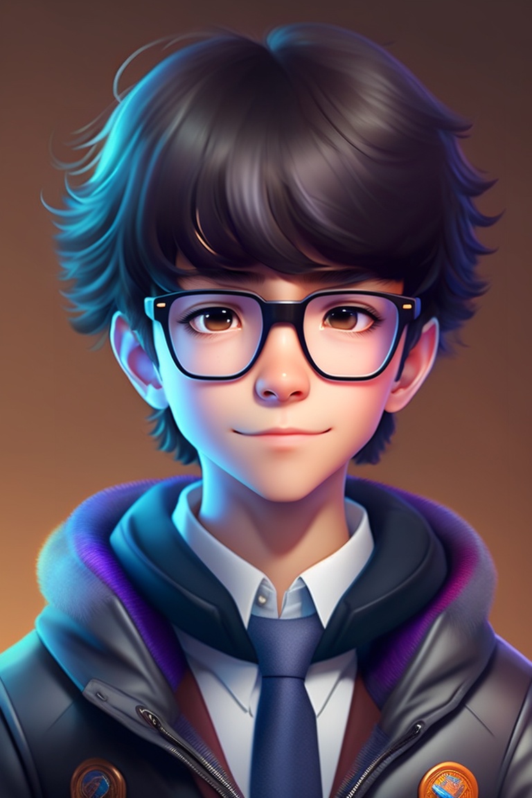 Lexica - Deny is a slender boy with slightly curly black hair. He wears ...