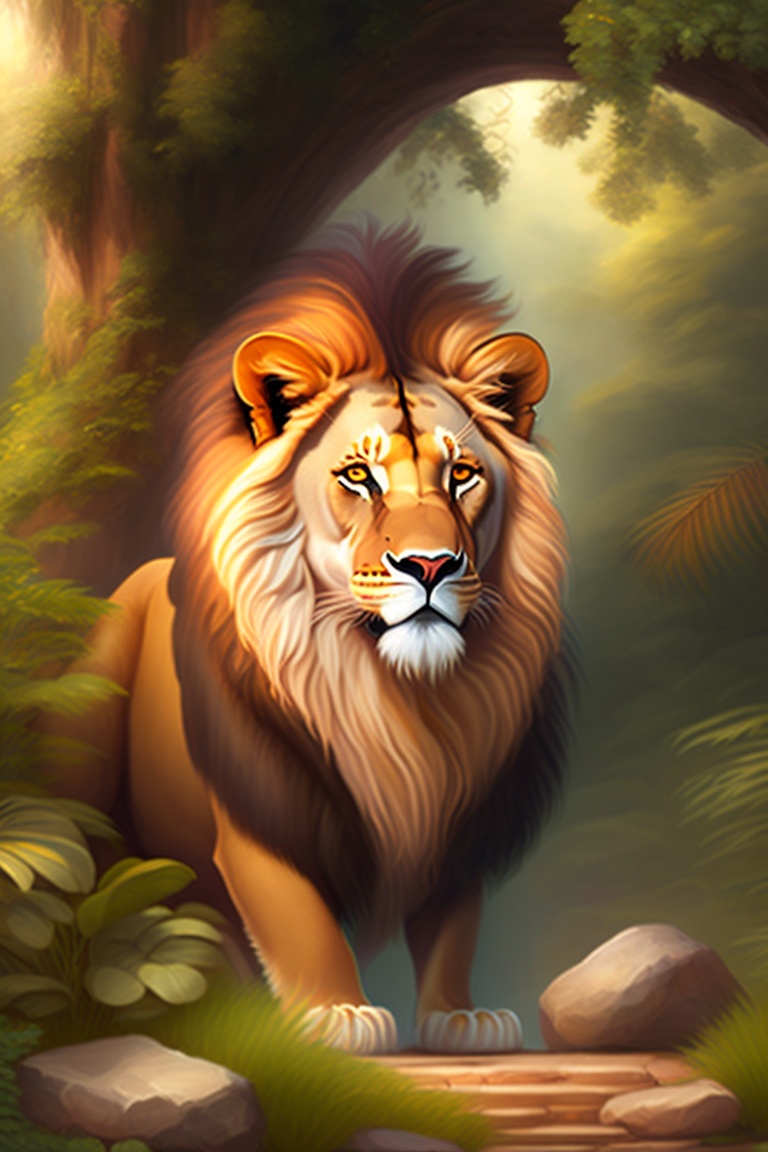 Lexica - Once upon a time, in the heart of a dense jungle, lived a ...