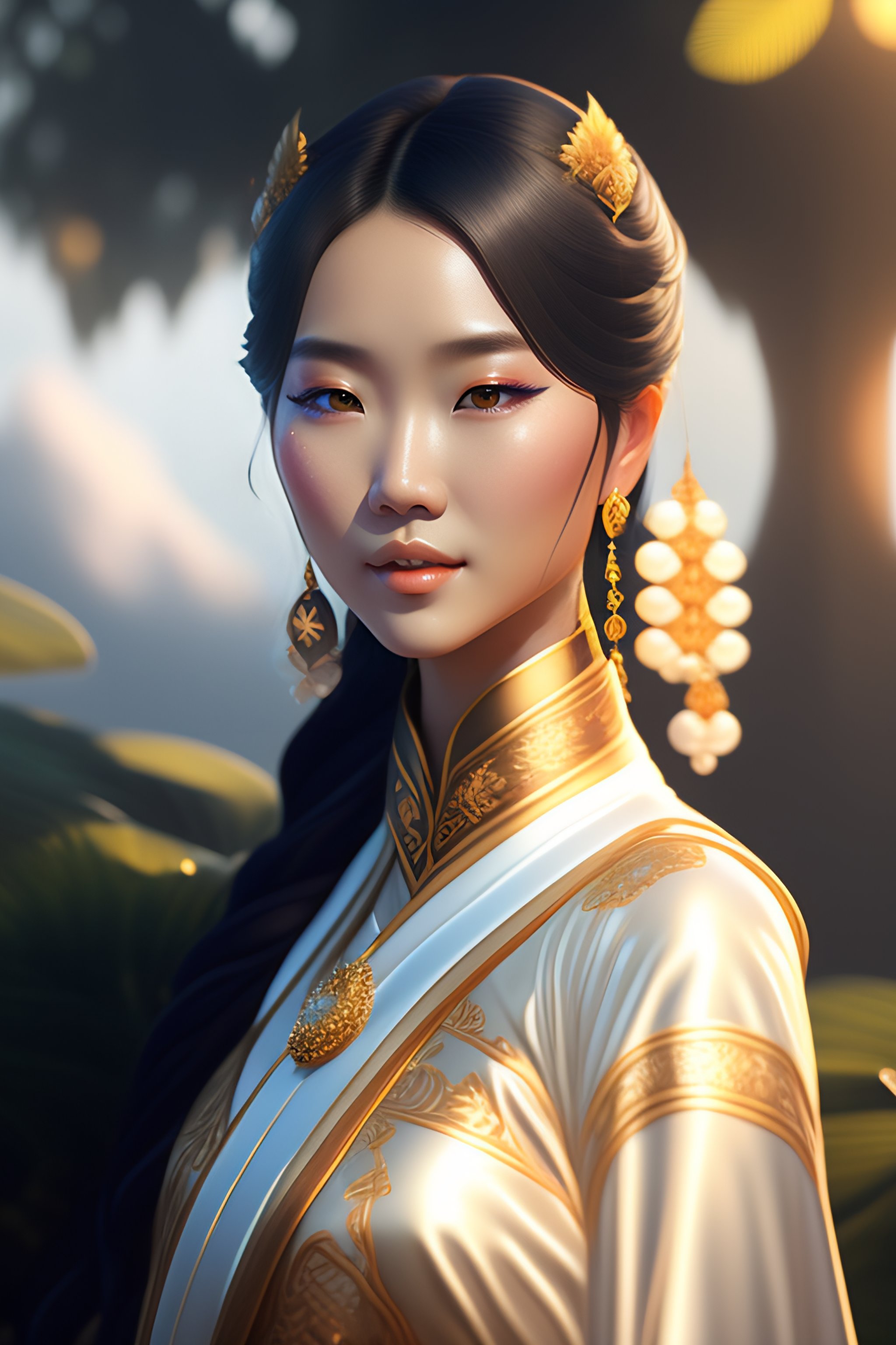 Lexica - Charming fashion elegant taiwan goddness of water, flowing ...