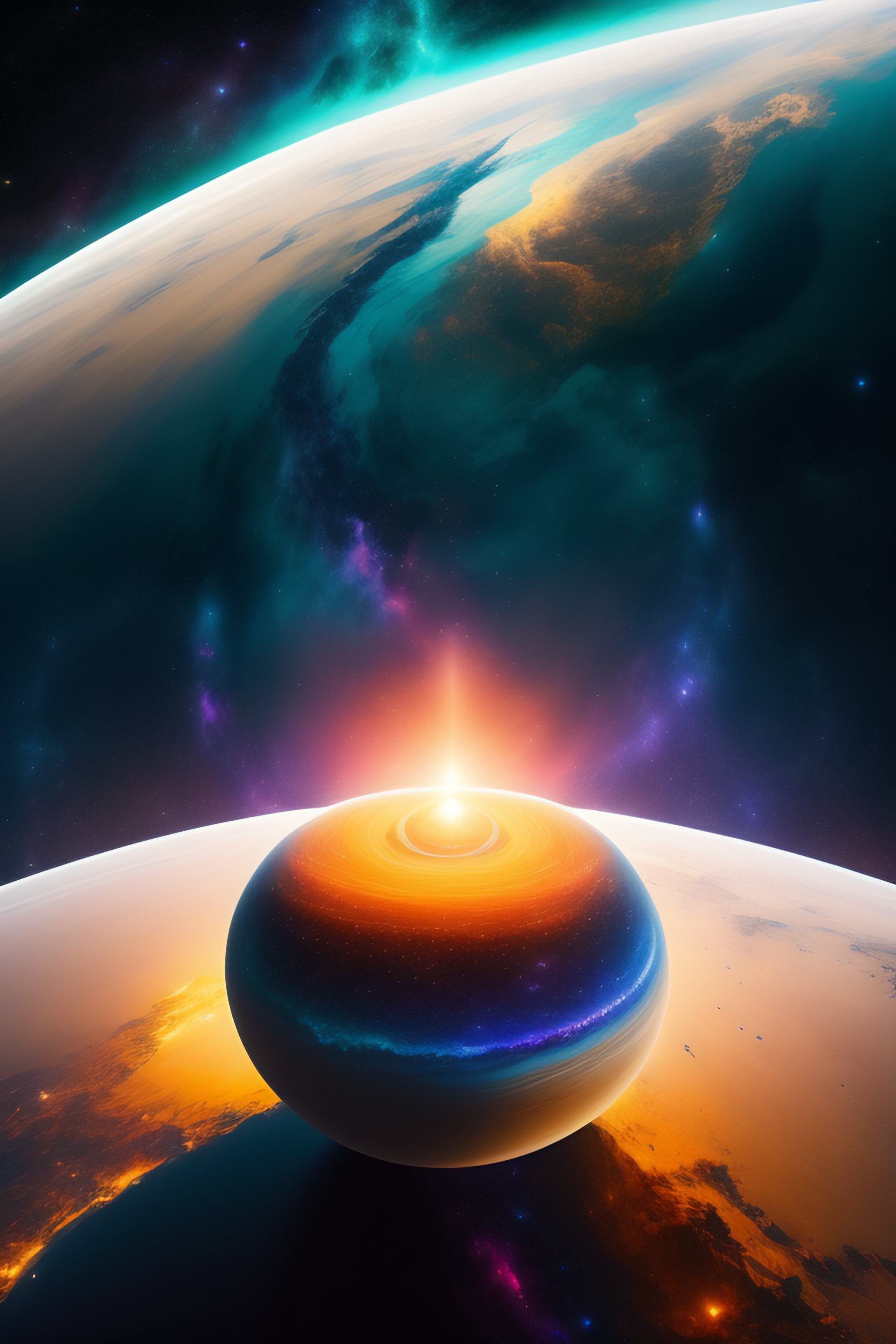 Lexica - Create image of infinity five stone in space