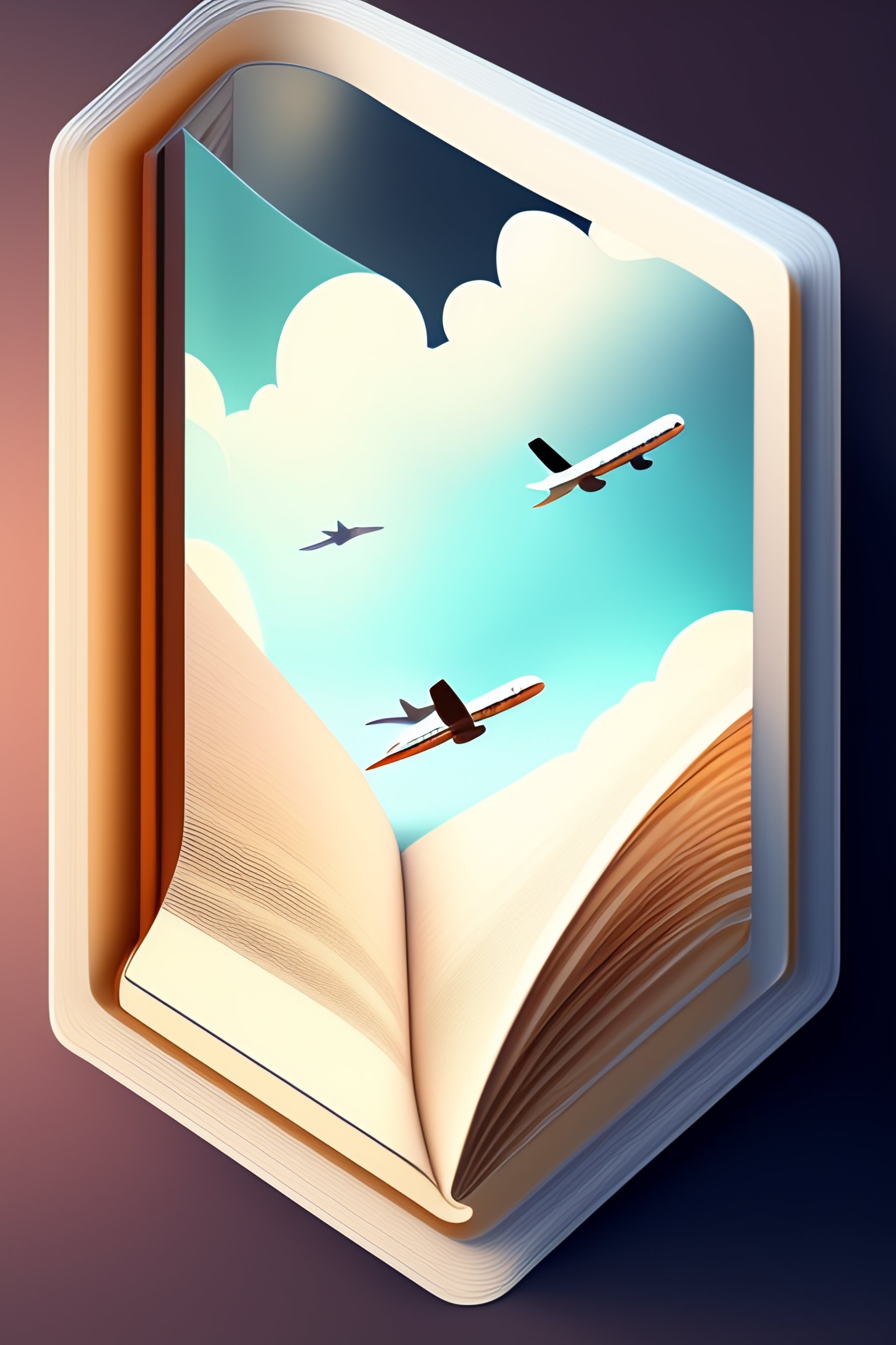 Lexica - An open book with white sheets flying out of it, a storybook ...