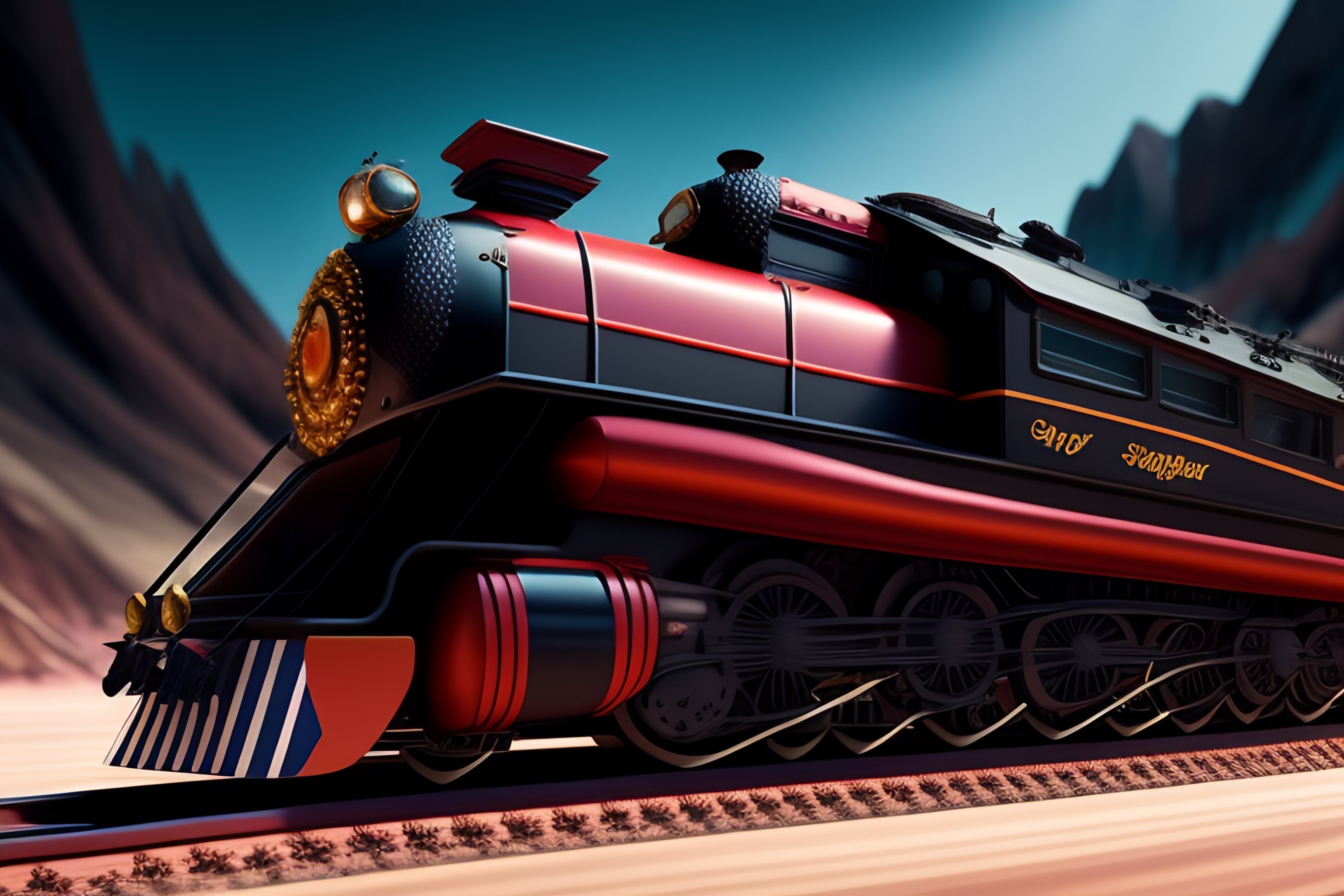 Lexica - Hyperdetailed cinematic portrait of an evil spider-train ...