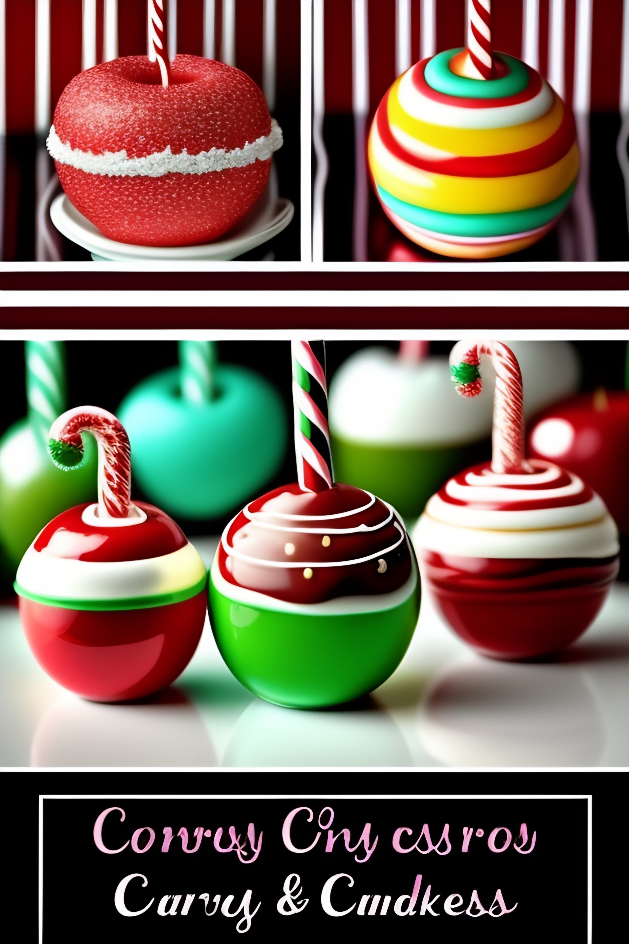 Lexica - I spy book theme, candy apples, candy canes