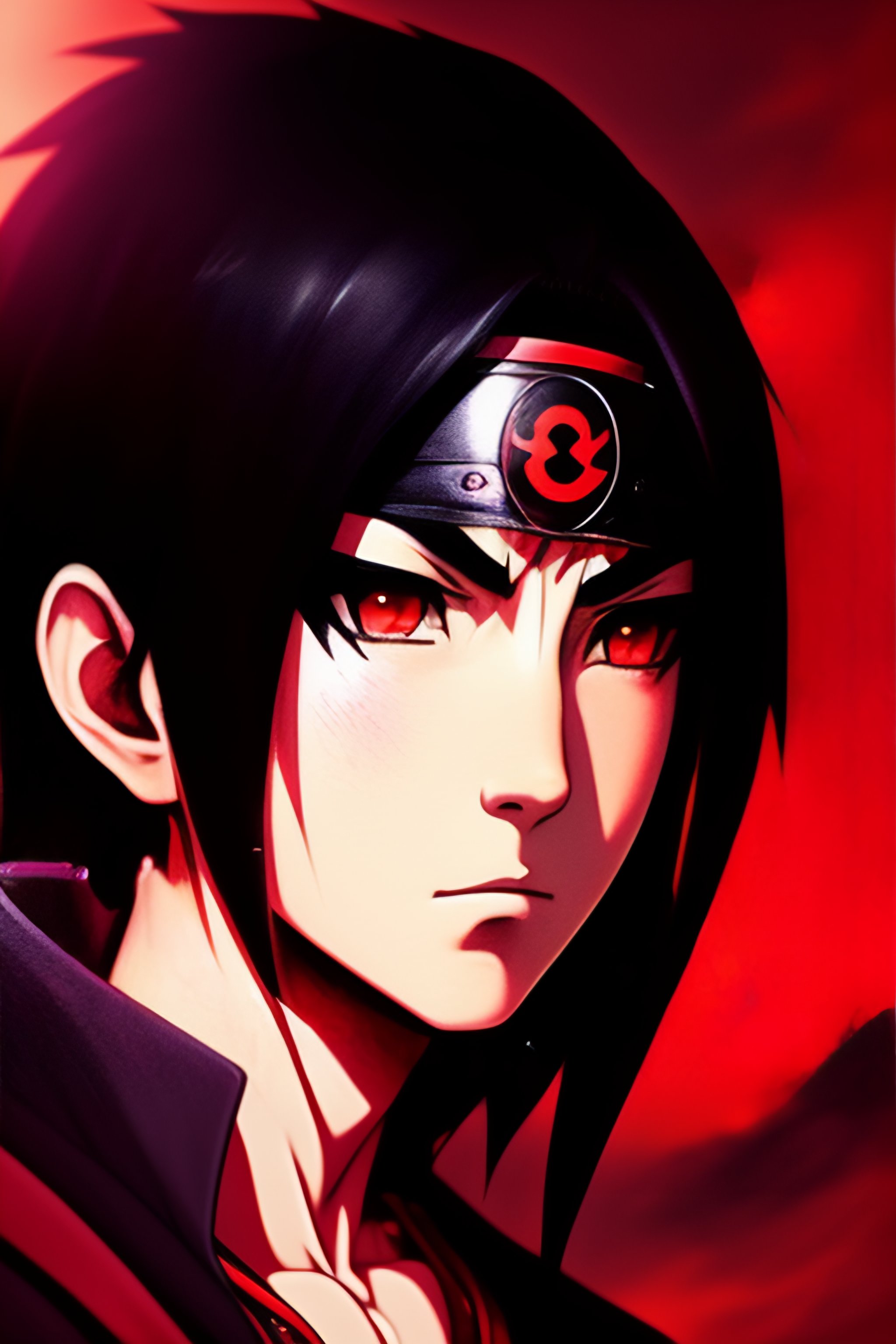 Lexica - Creative art of Itachi Uchiha sharingan from Japanese anime ...