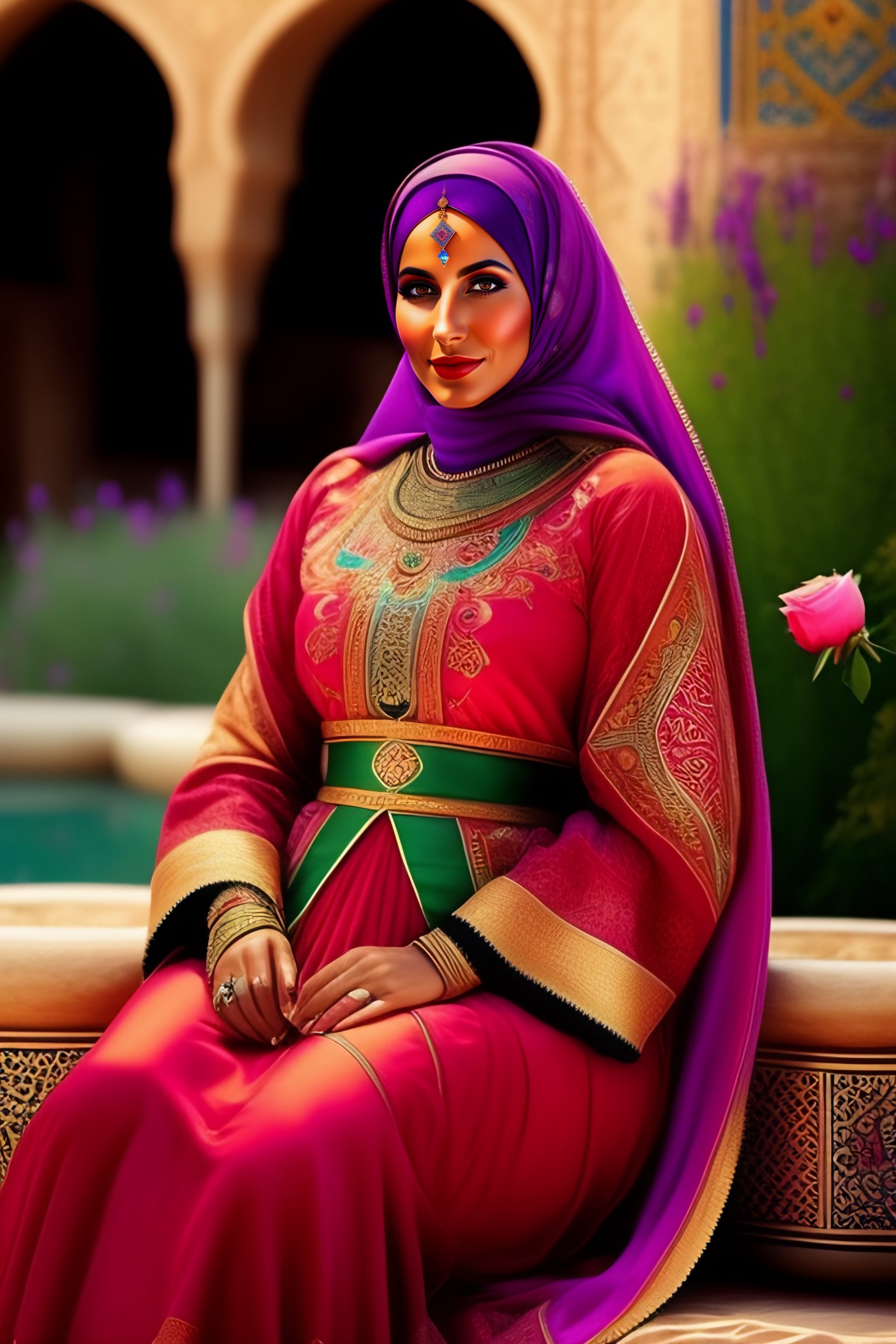 Lexica - Beautiful Jewish woman, medieval Arabic clothes, Andalusia ...