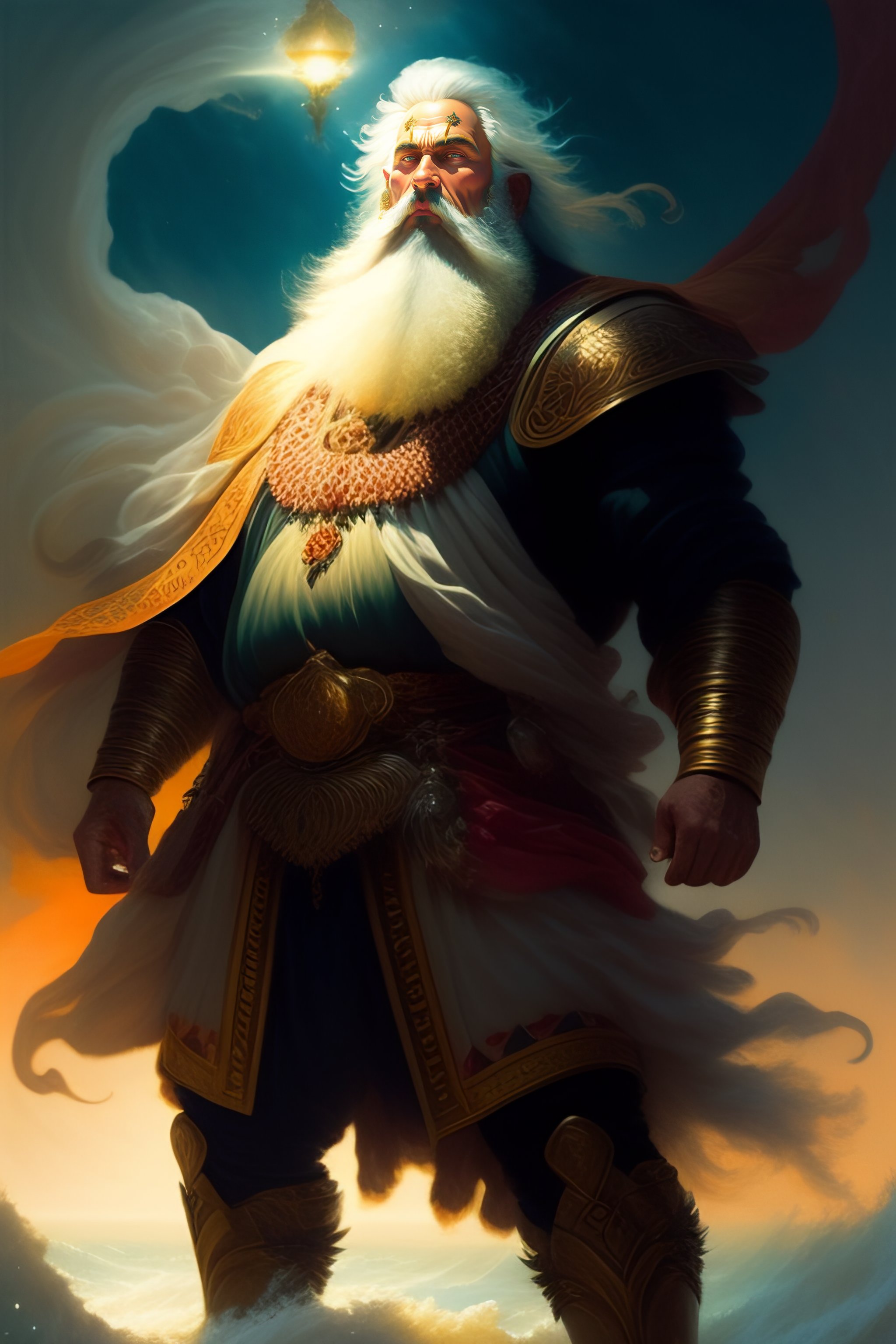 Lexica - Fearsome, angry bearded Old Testament god with with tornado ...