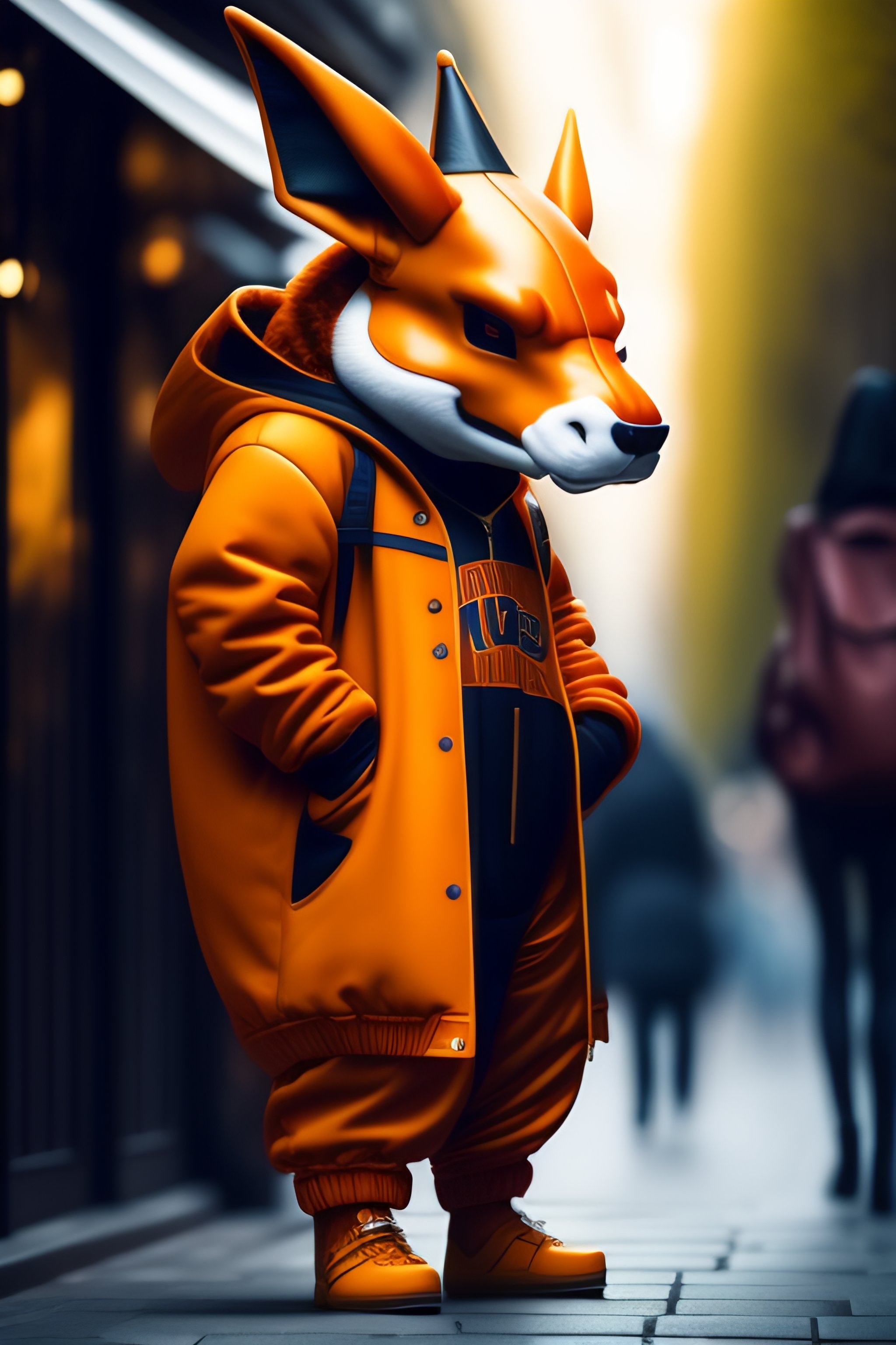 Lexica - Charizard wearing streetwear clothes walking in Paris