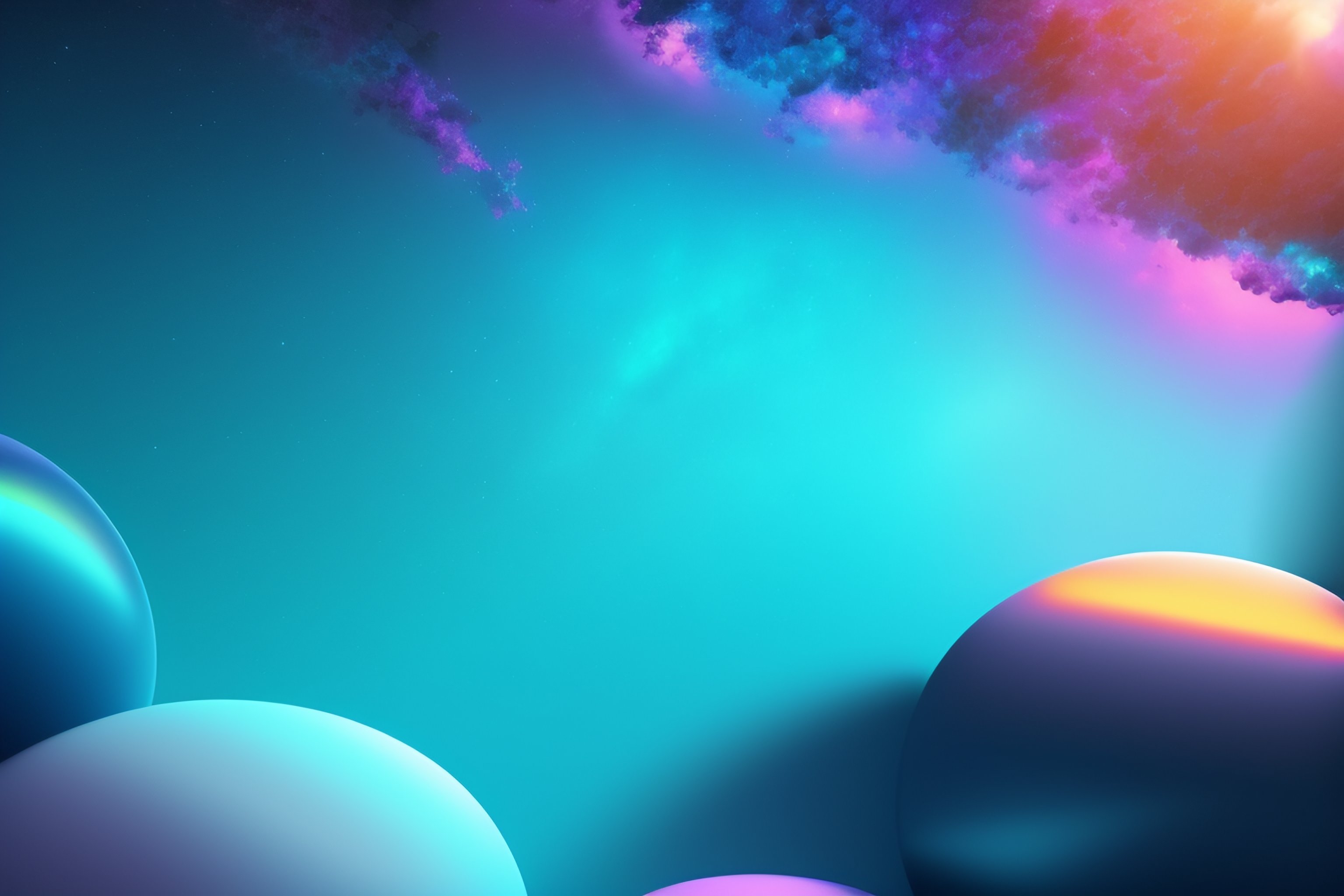 Lexica - A cinematic background, 8k, iridescent accents, vibrant, teal ...