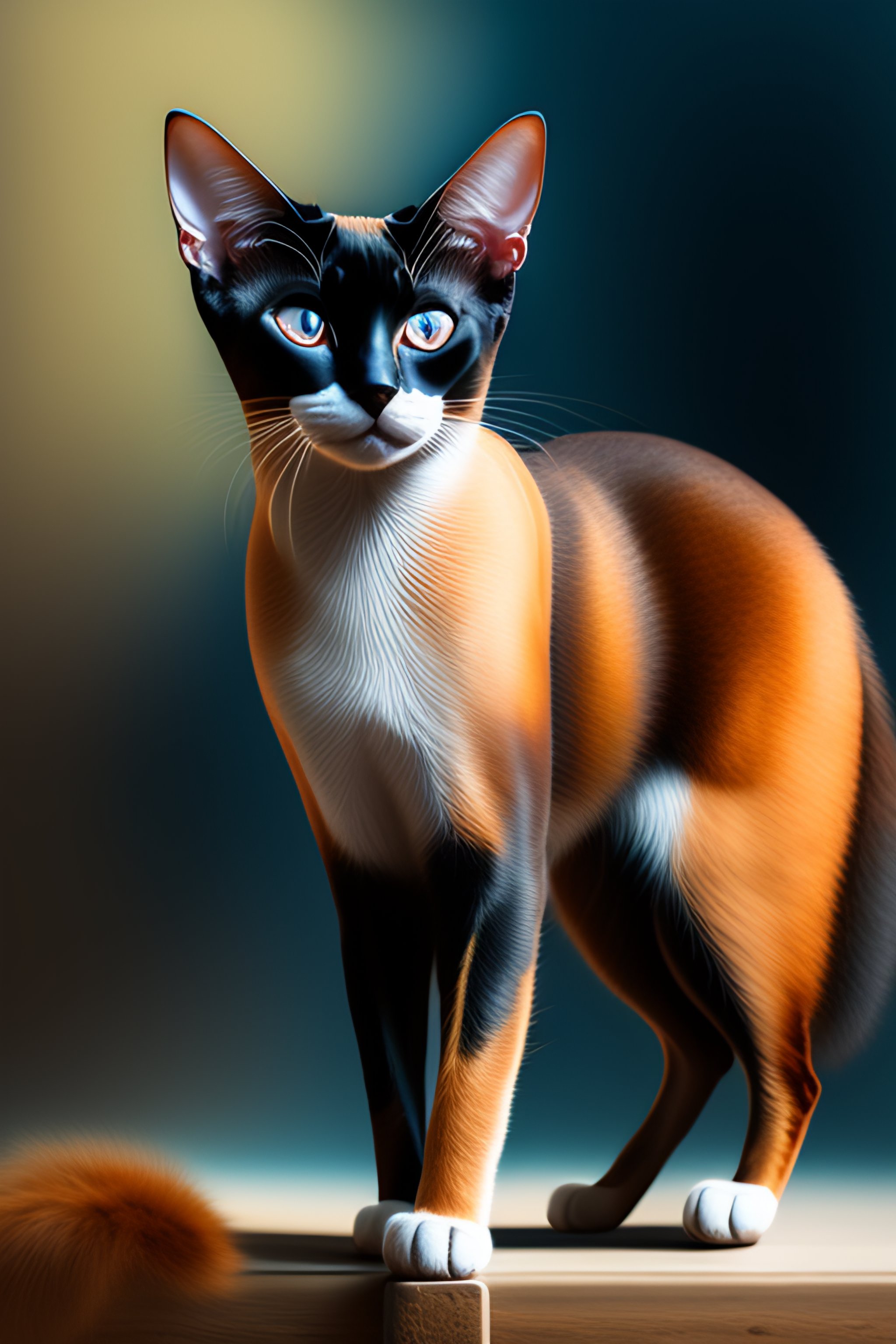 Lexica - Siamese cat, full body, vetorial art