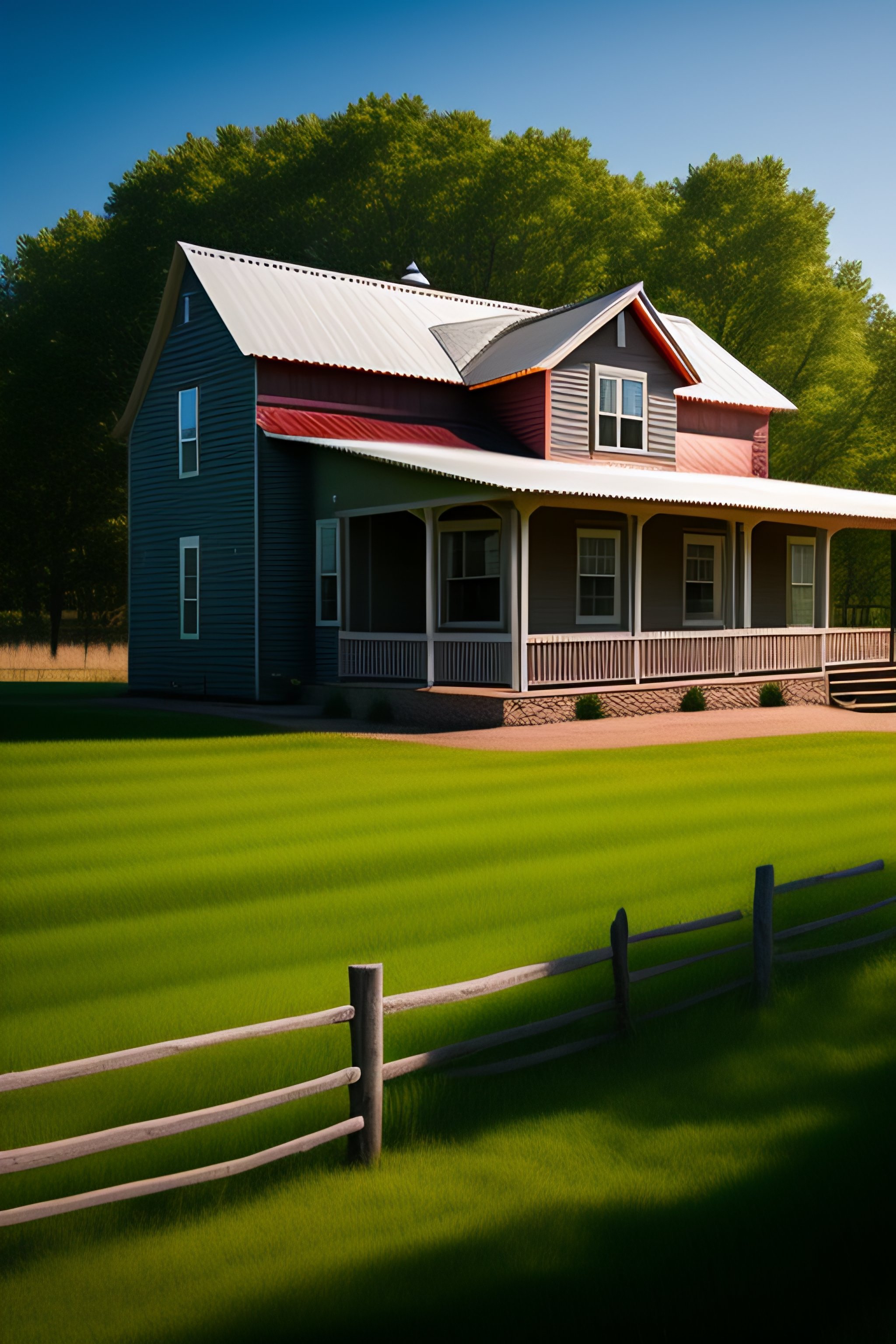 Lexica - A small farm house in Nebraska
