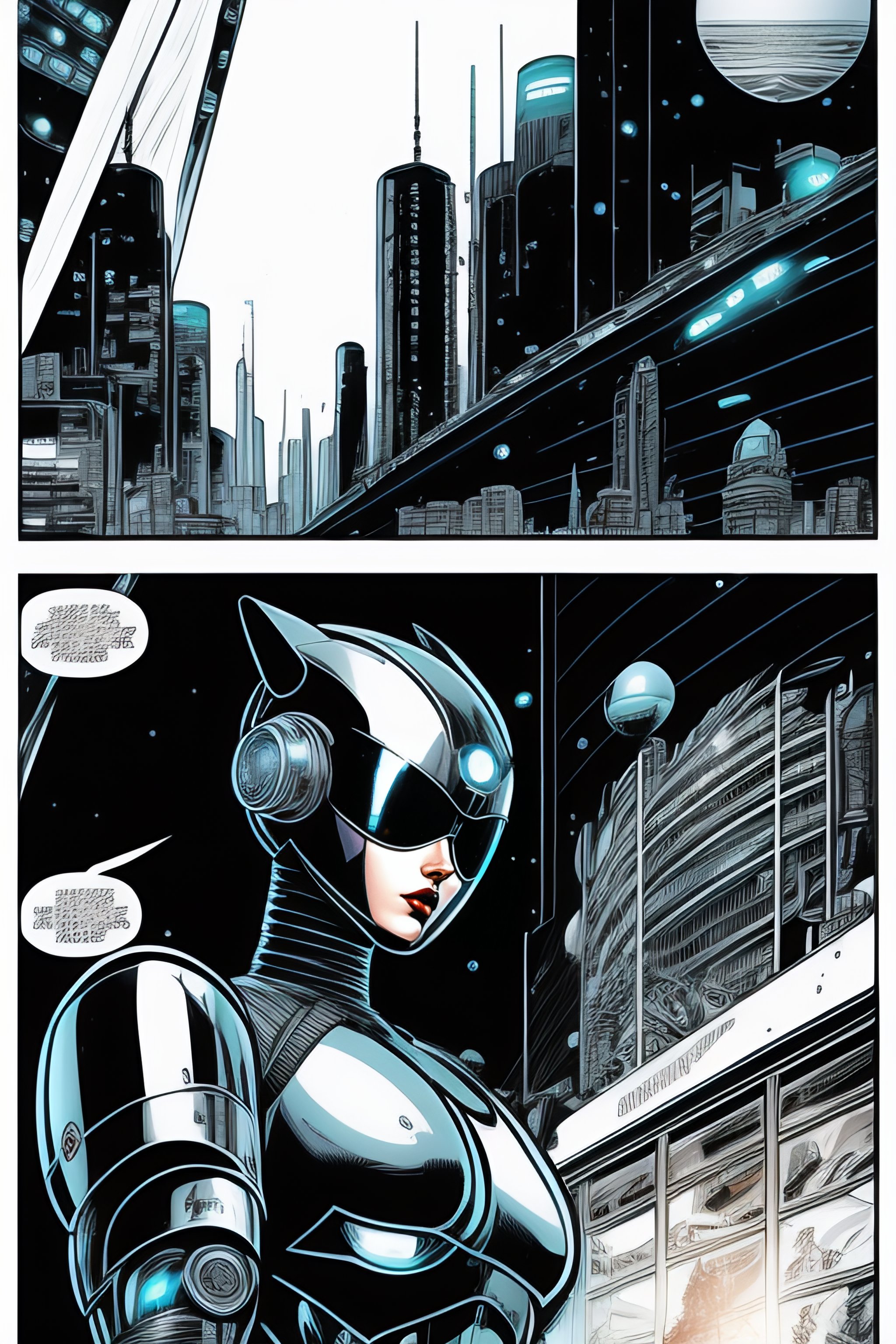 Lexica - A comic book panel about robots taking over the world ...