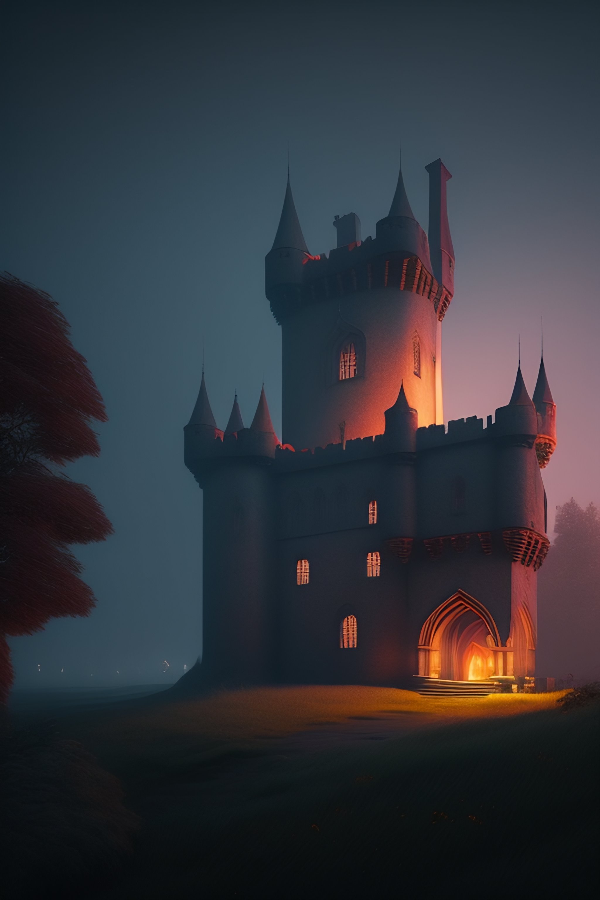 Lexica - An old english castle with moody and cinematic lighting by ...