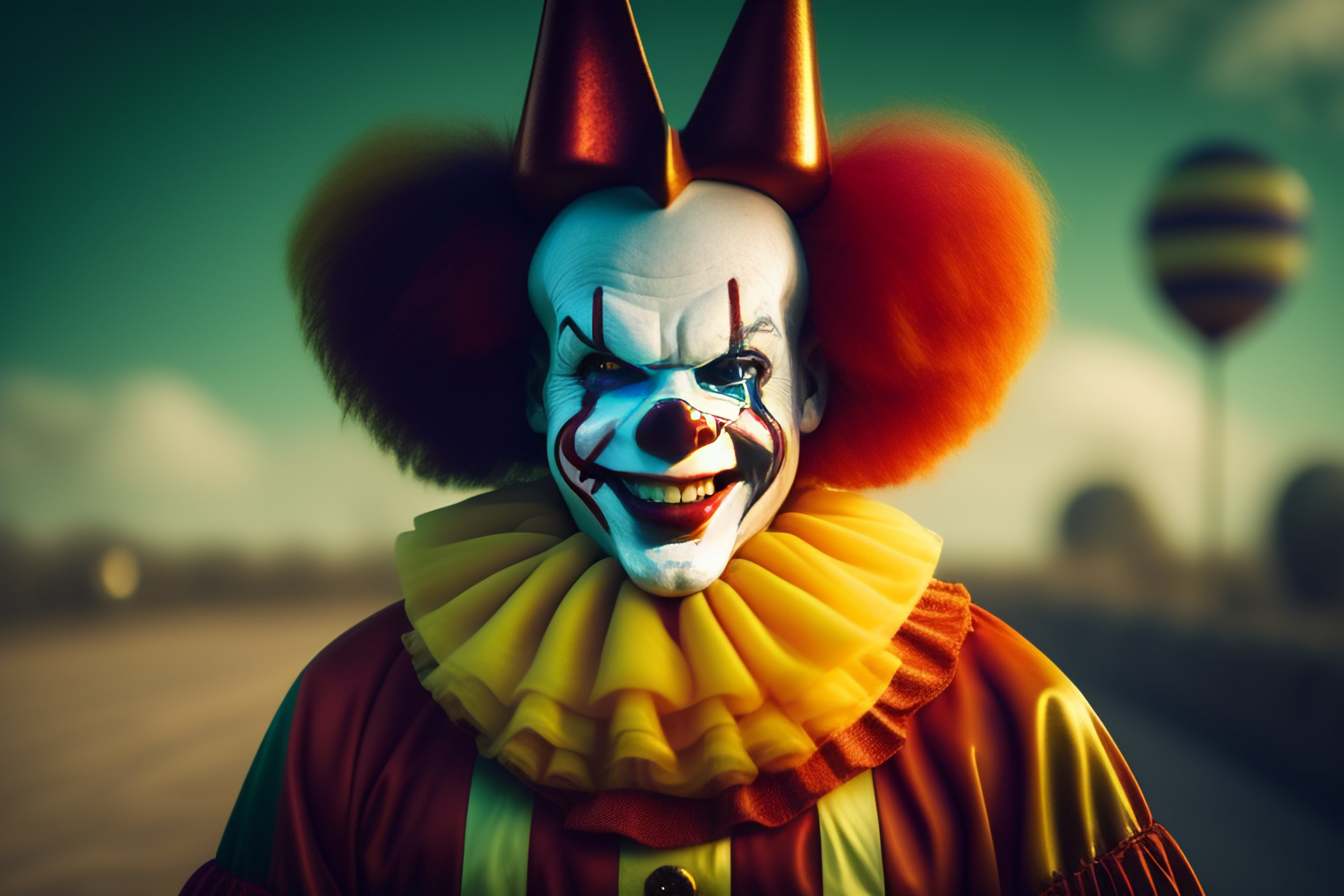 Lexica - Clown, pennywise, payaso it movie, realismo, realista, 4k, hq ...