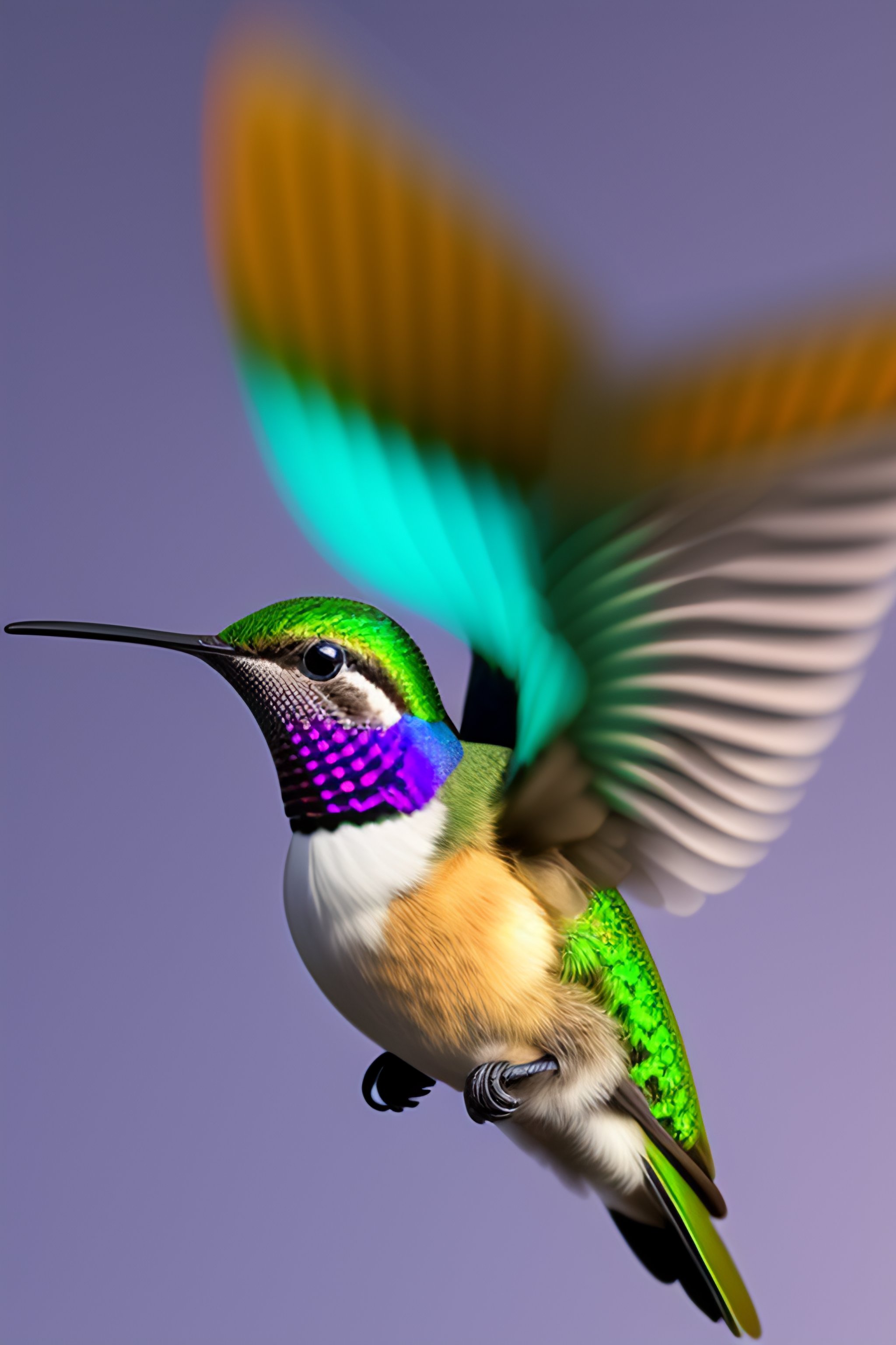 Lexica - 3d rendering of a hummingbird