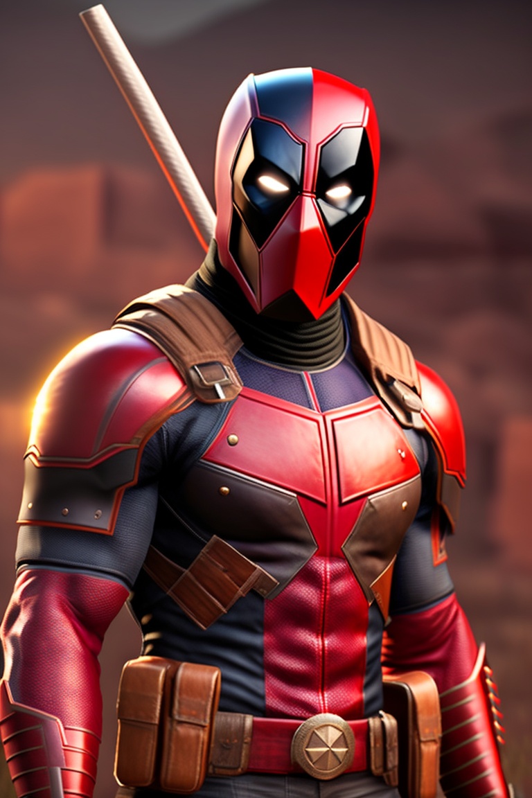 Lexica - Deadpool suit in red dead redemption 2, cinematic ...