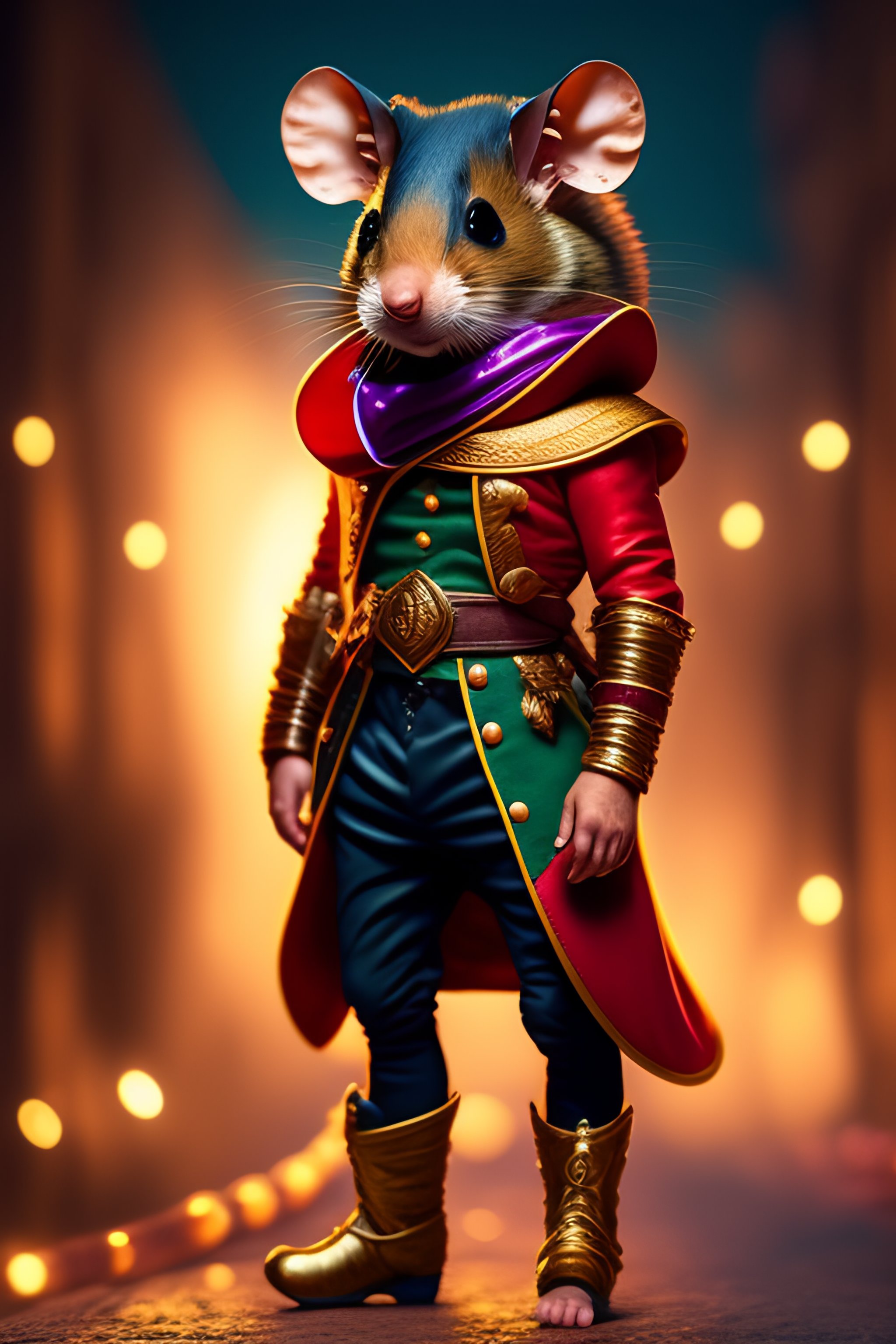 Lexica - A human-mouse rogue in médiéval fantaisie clothes