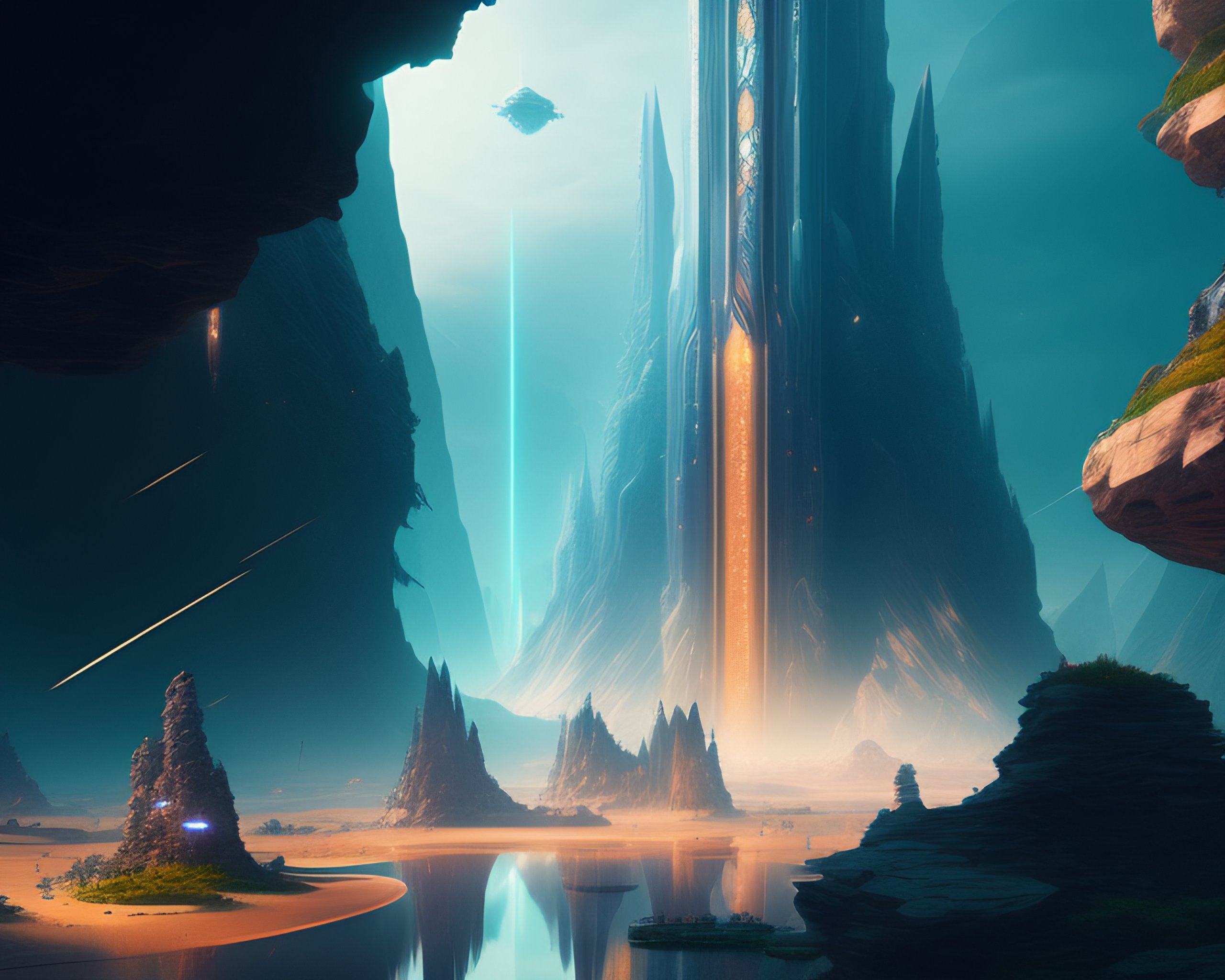 Lexica - Shattered planet earth, broken, scenic, detailed, trending on ...