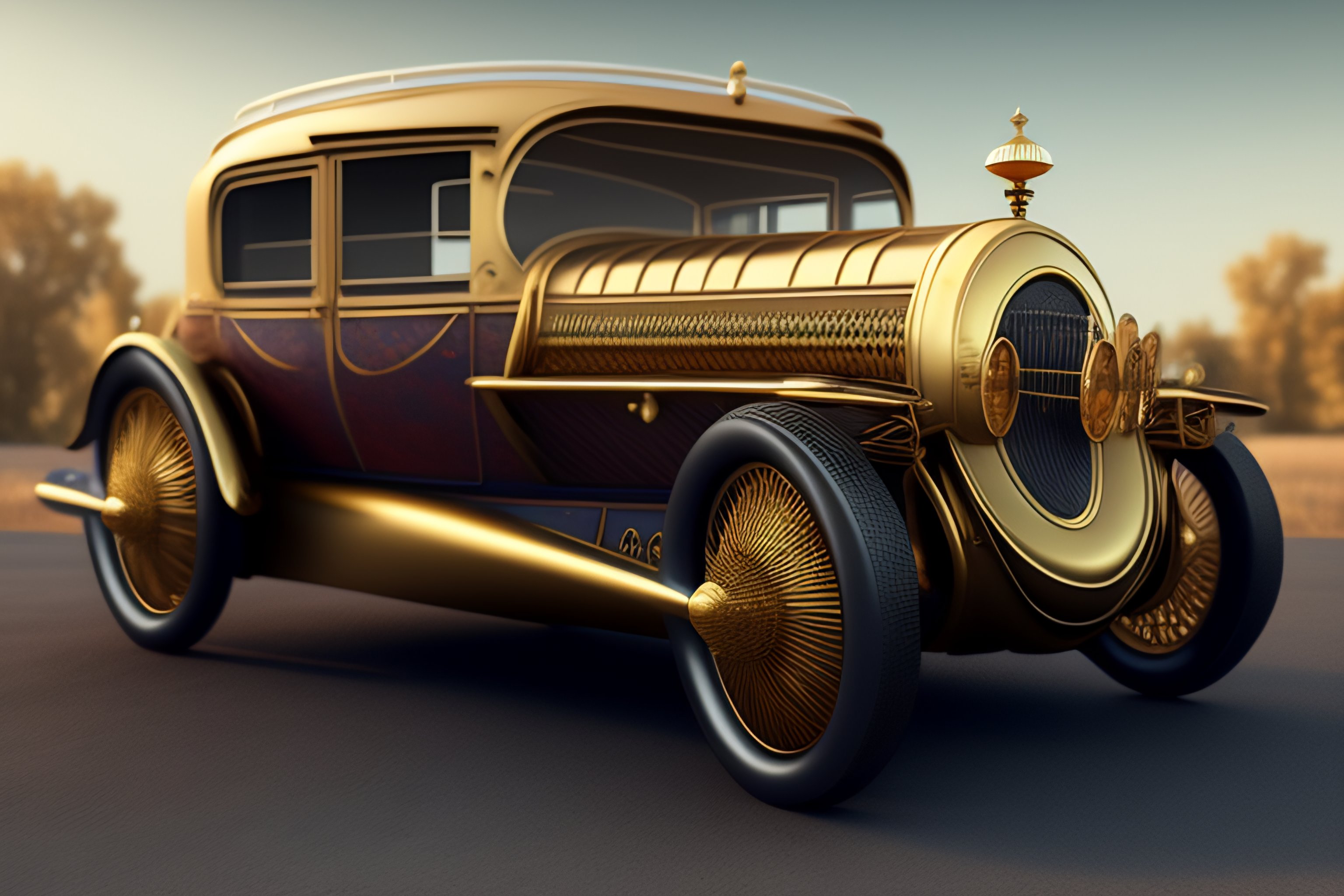 Lexica - STEAMPUNK CAR, inspired by Robert J. Brawley, auto-destructive ...