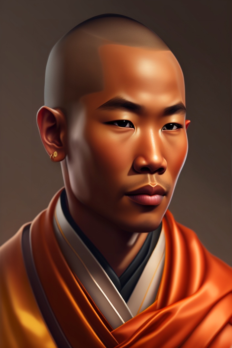 Lexica - Realistic portrait monk, buddhist monk, monk
