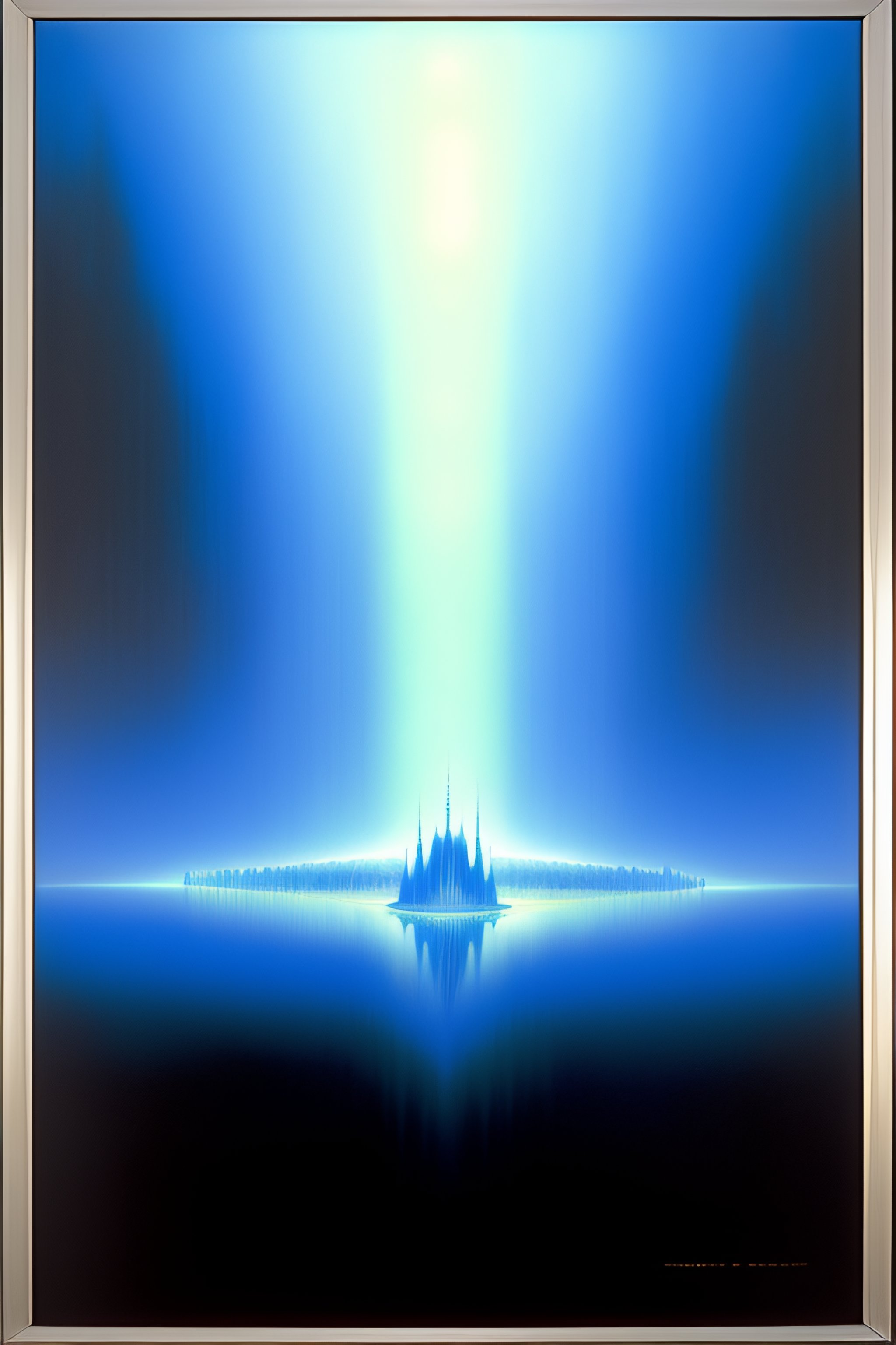 Lexica - Worshippers in robes huddled around a very complex gigantic ...