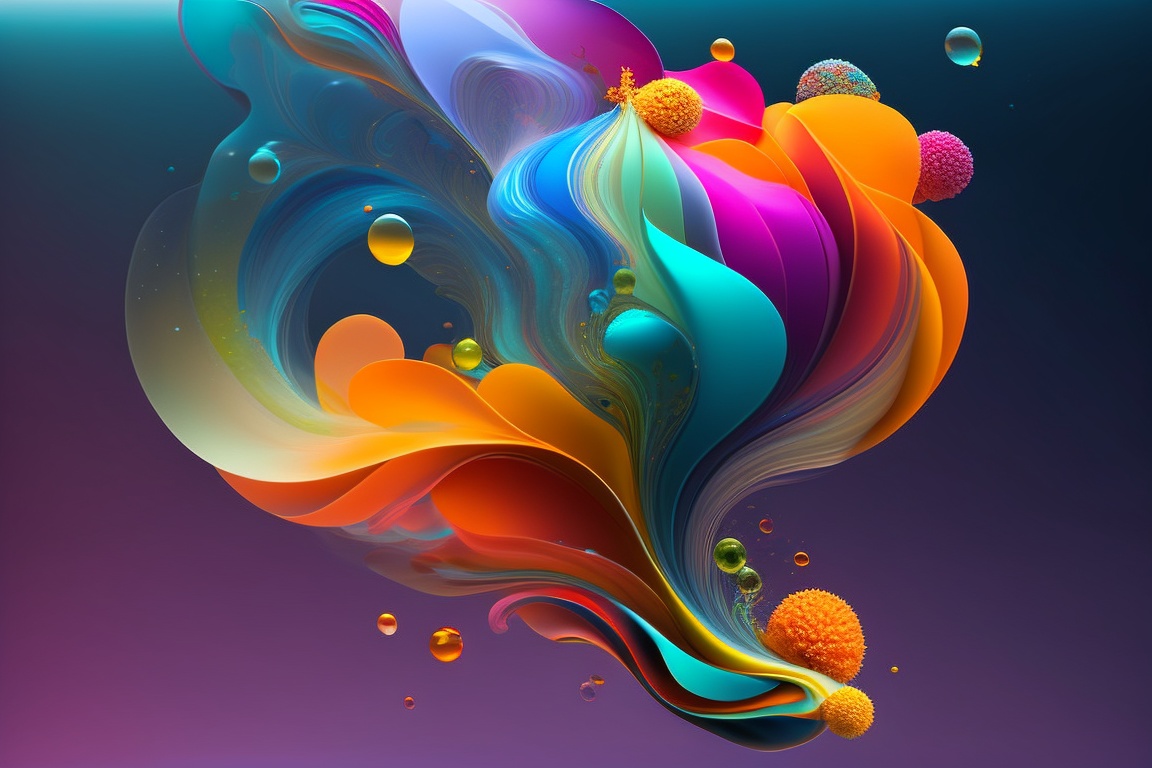 Lexica - Abstract colorful underwater ink art, Romantic lighting, award ...