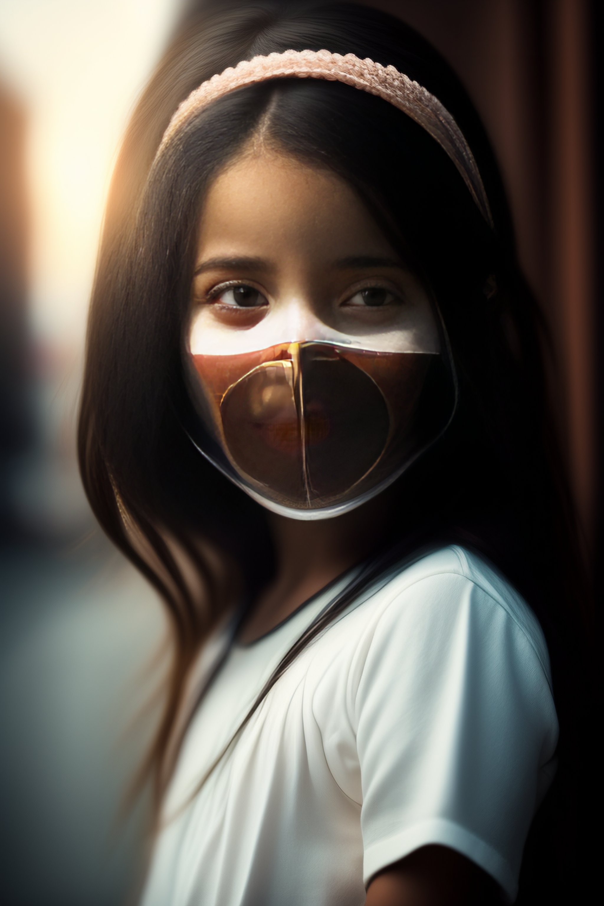 Lexica - Creepy girl with anonymous mask