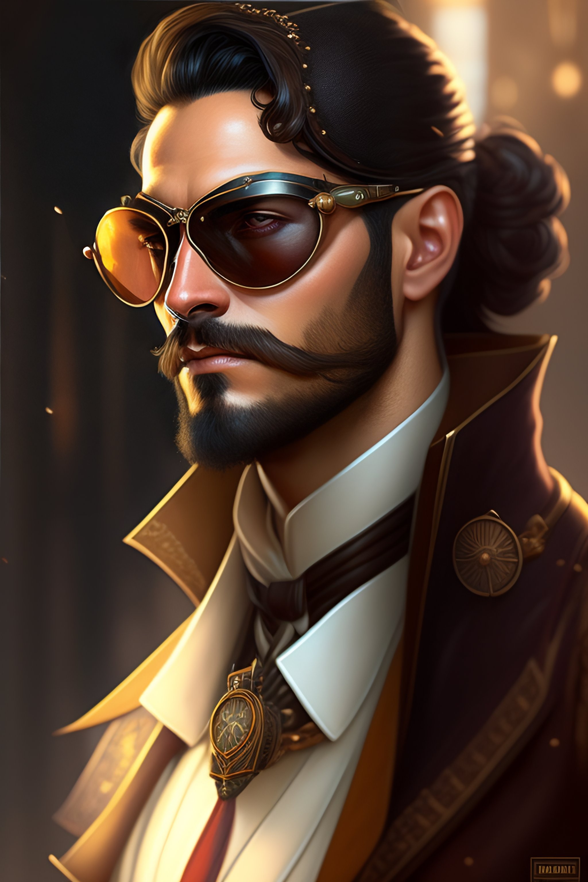 Lexica - Programmer with beard ,wearing steampunk goggles,ultra ...