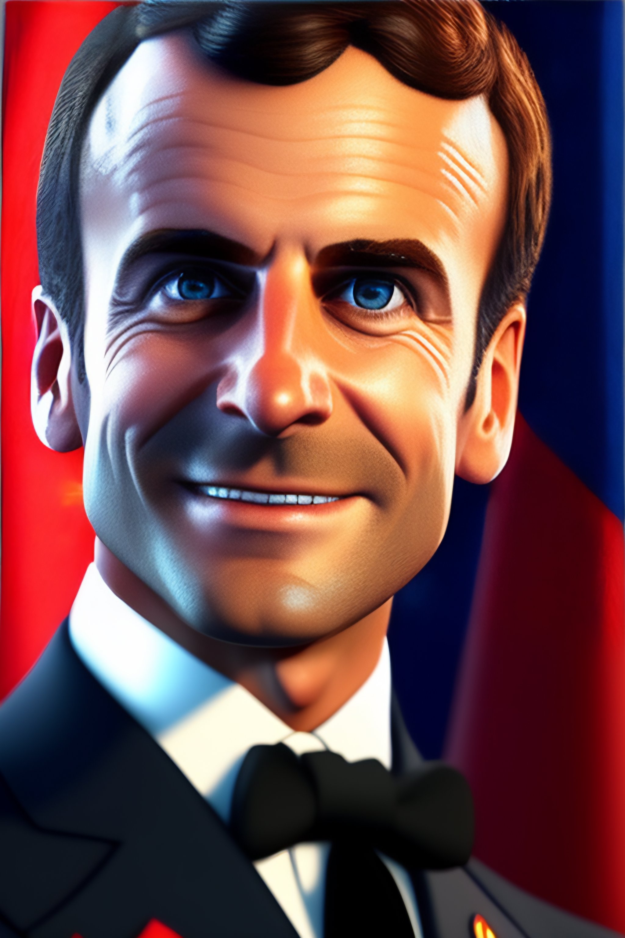 Lexica - Emmanuel Macron as a pixar disney character caricature cute ...