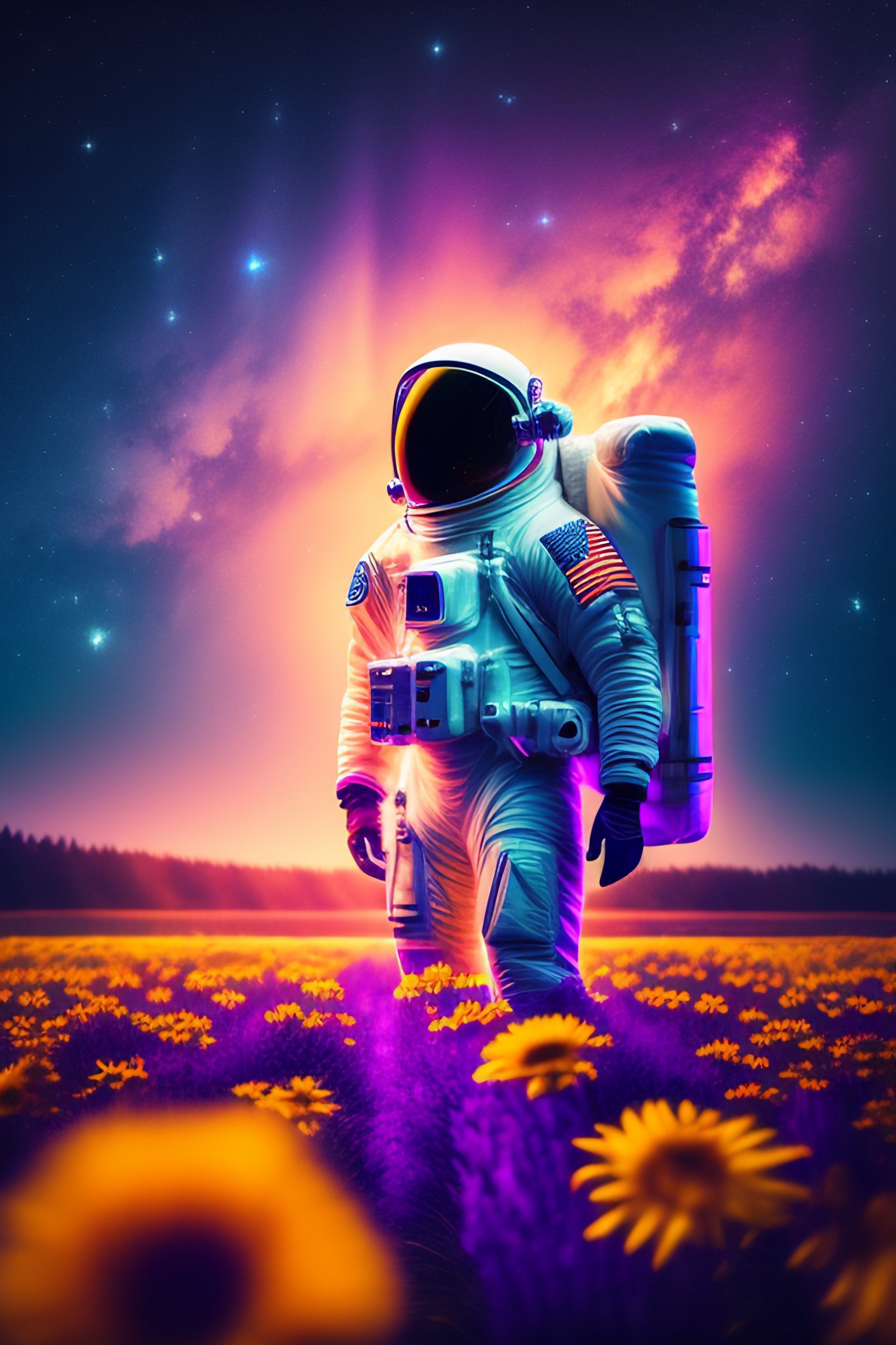 Realistic Astronaut Art