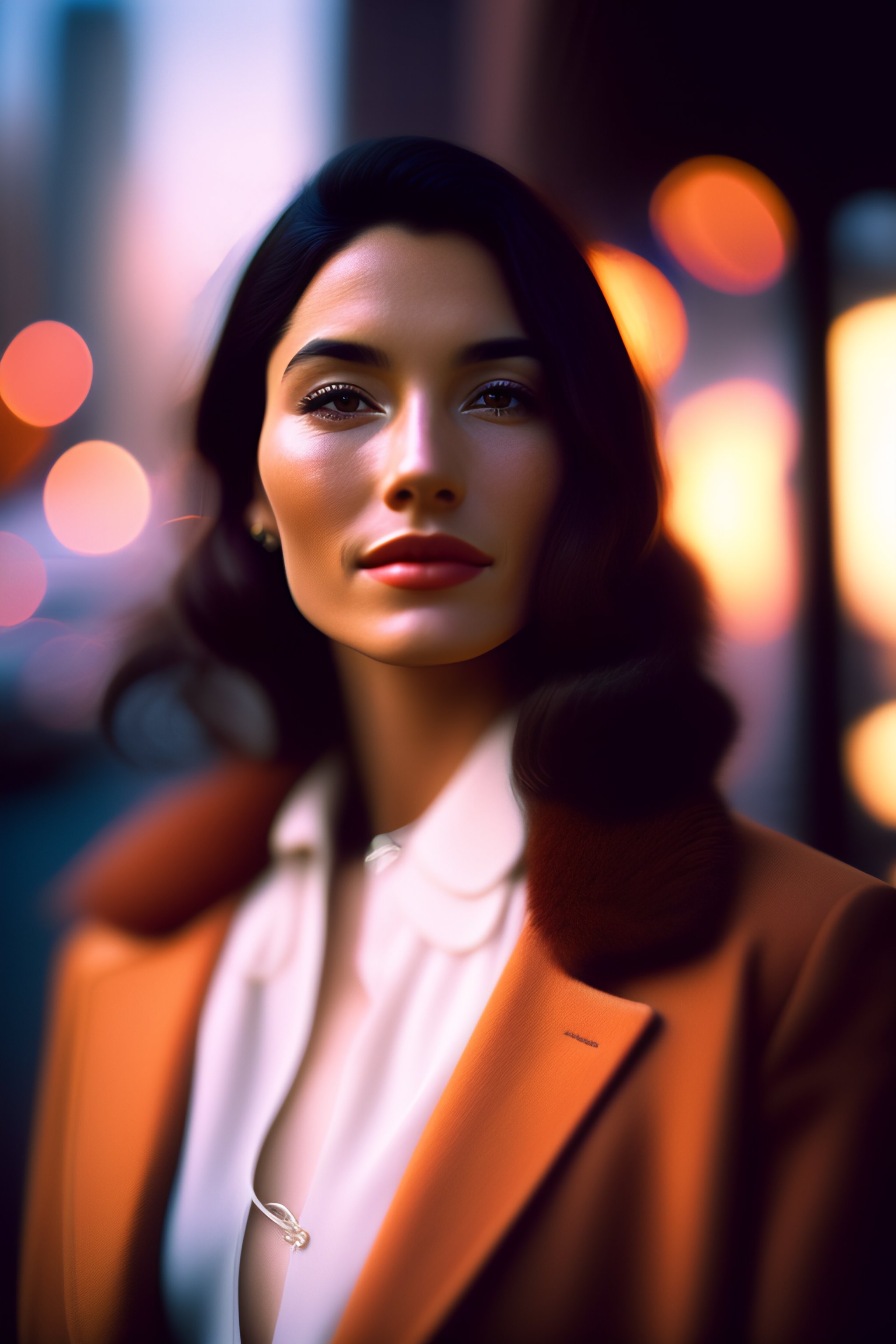 Lexica - Female semi nua perfect portrait, new york, medium format ...