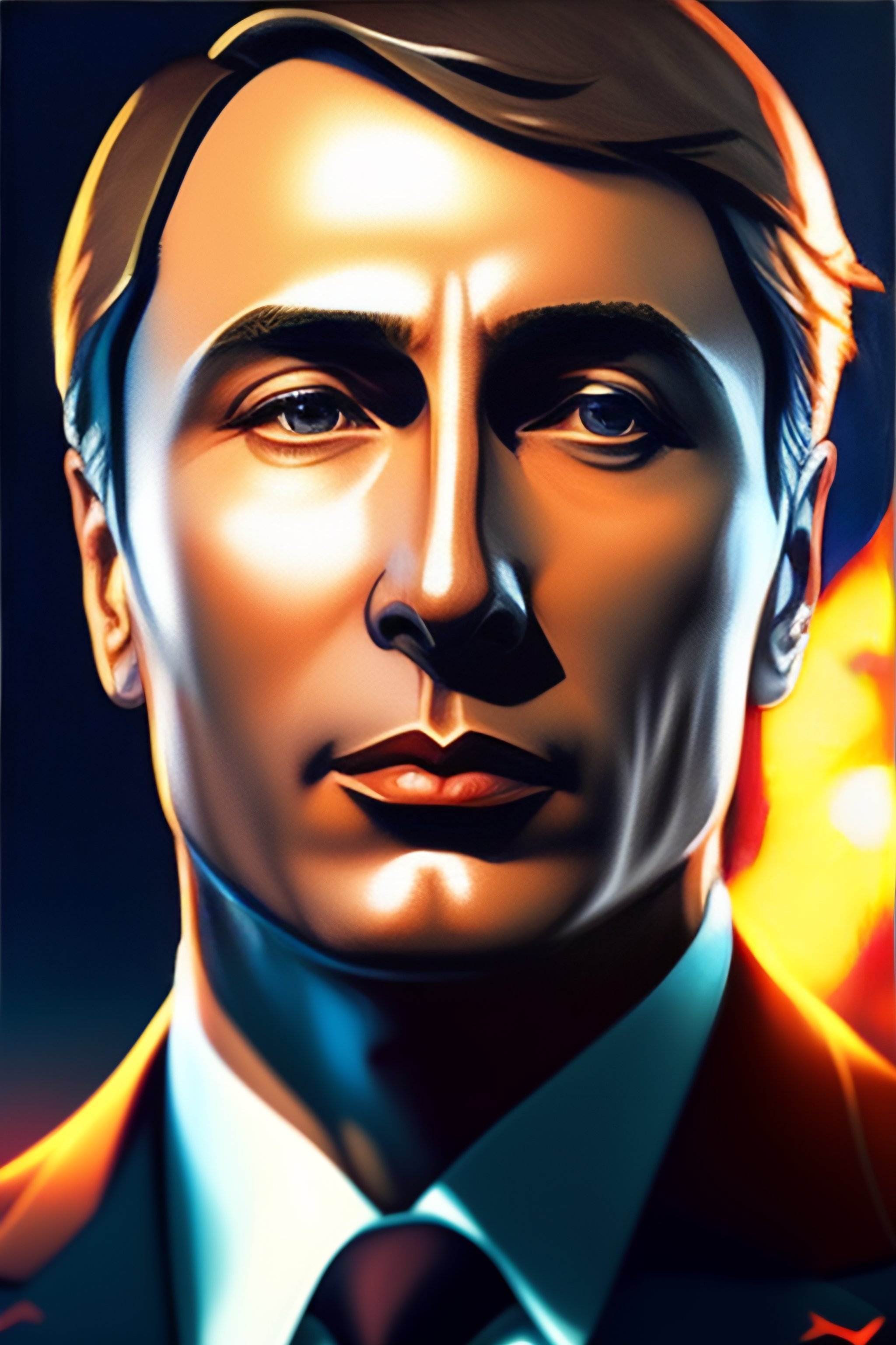 Lexica - High quality portrait of vladimir putin. art by makoto shinkai ...