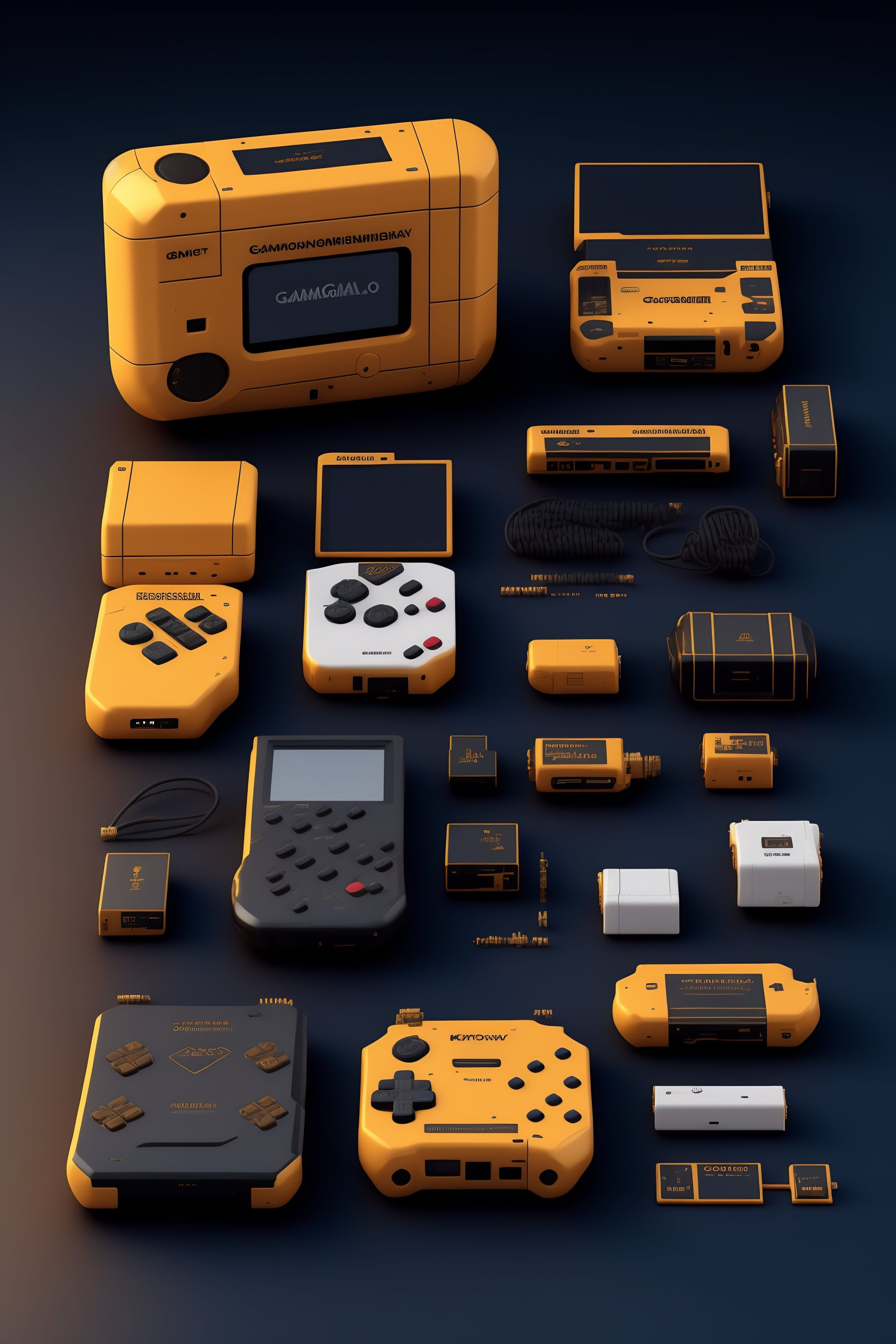 Lexica - Game boy console, Costumes and props, Knolling, Knolling ...