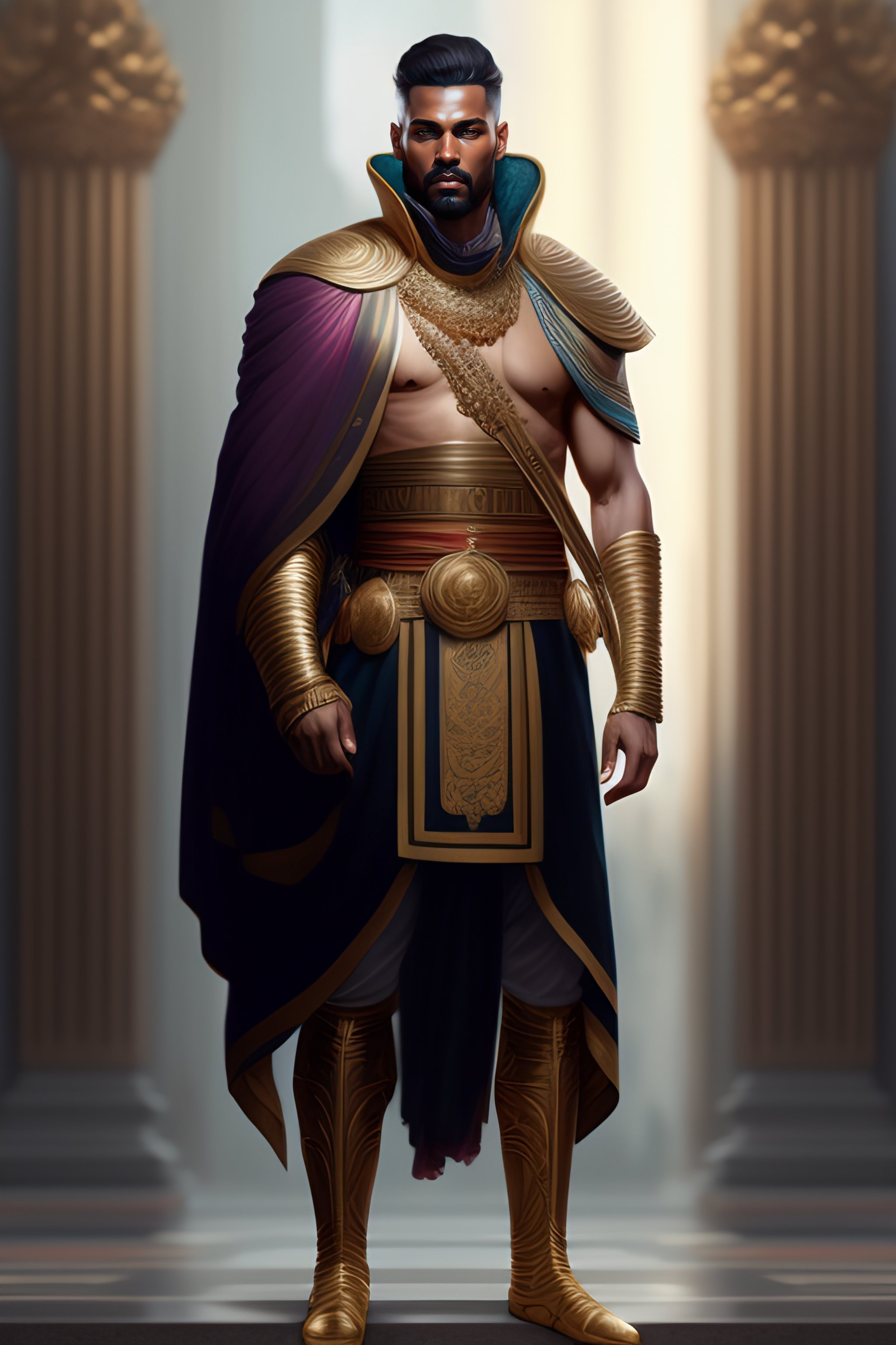 Lexica - Full body highly detailed portrait of a roman marble male ...