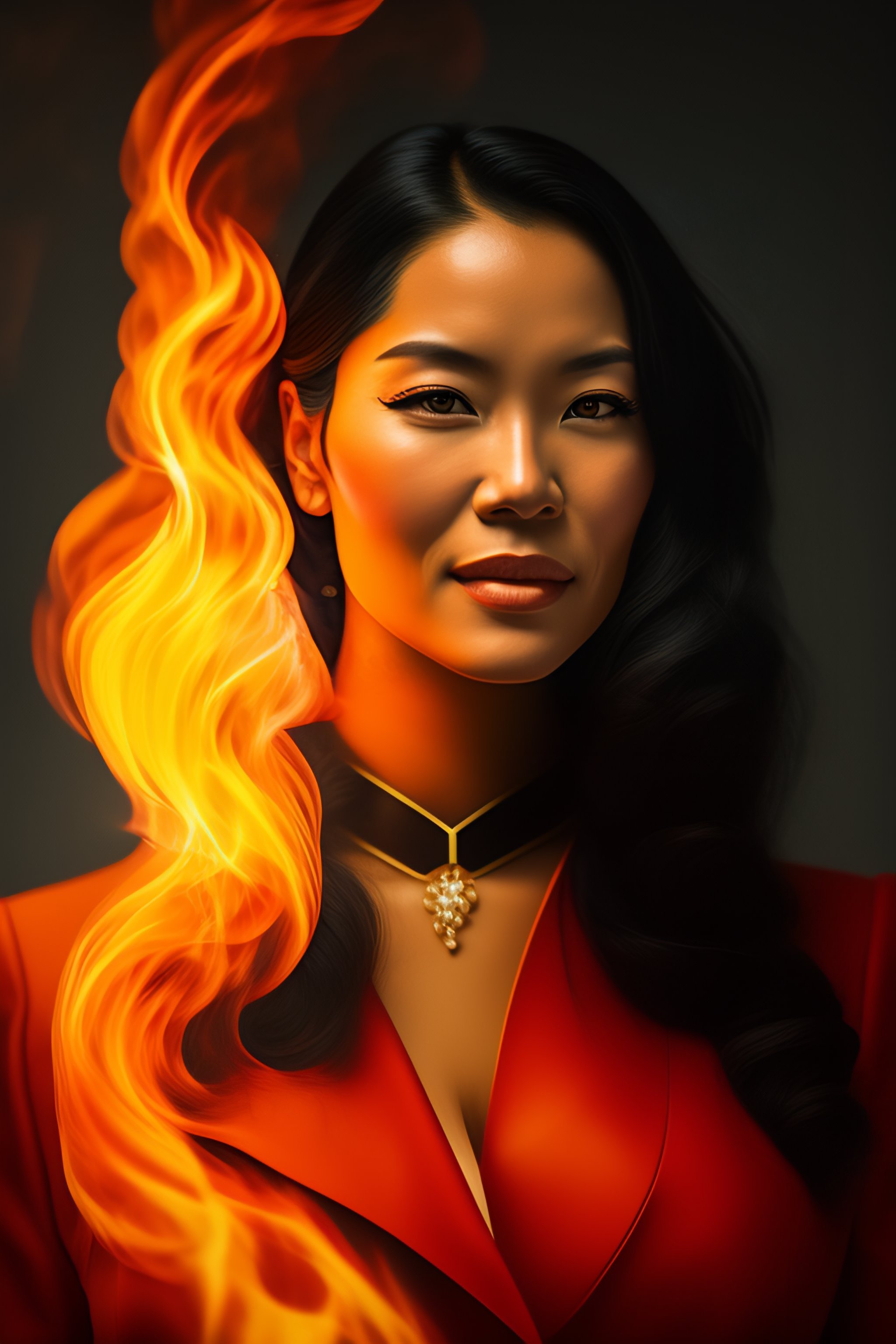 Lexica - Portrait of a lady on fire